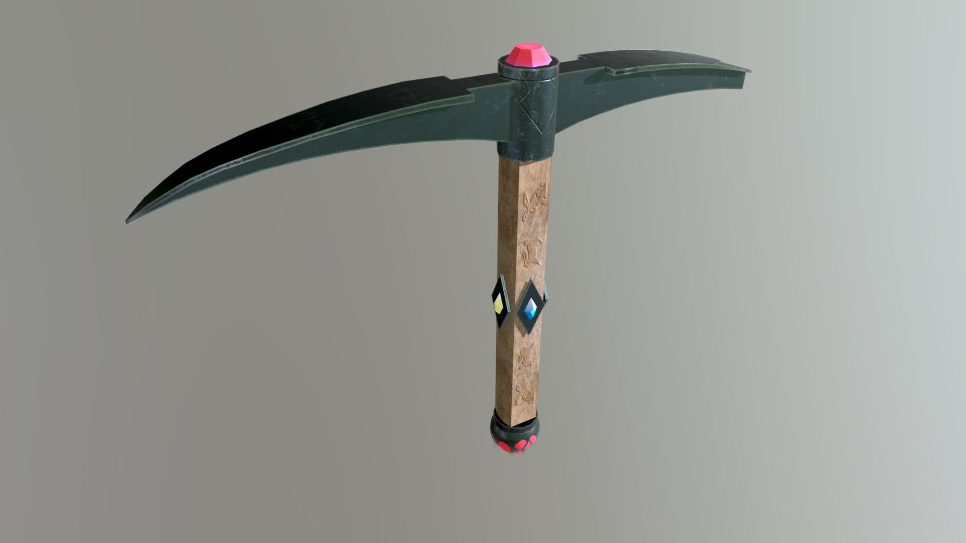 Snow White's pickaxe - 3D model by Czerw (@aczerw) [fd31d33] - Sketchfab