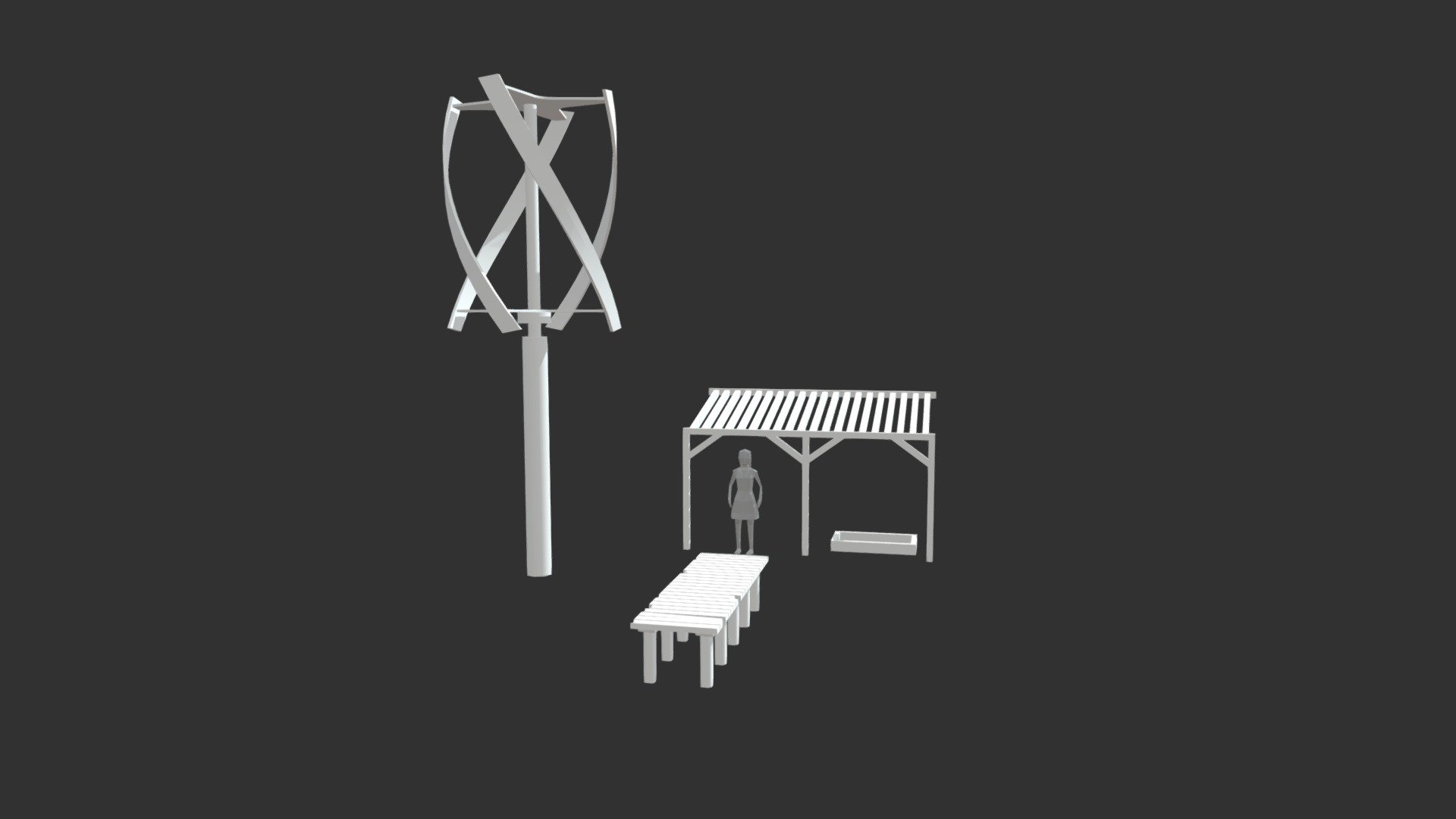 All props together (for reference) - 3D model by Cédric Van den Branden ...