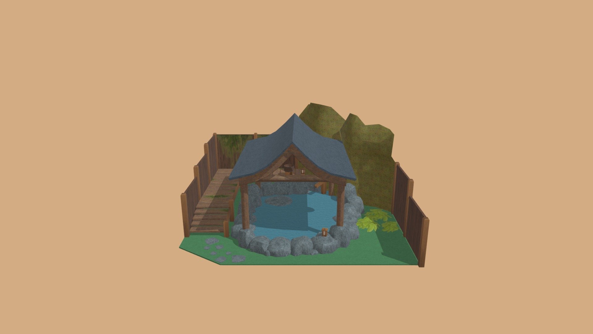 Leder_Hot_Spring - 3D model by Drew_Leder [fd39d8f] - Sketchfab