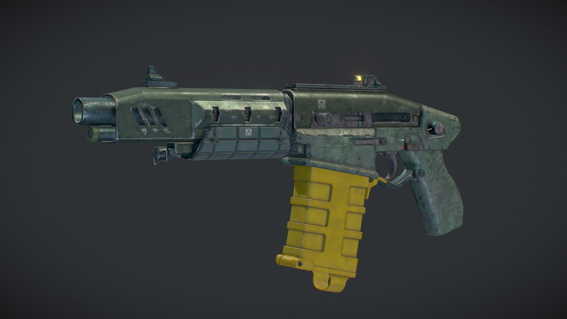 Military Militech Crusher Shotgun - 3D model by hardbassik2000 [fd3de69 ...