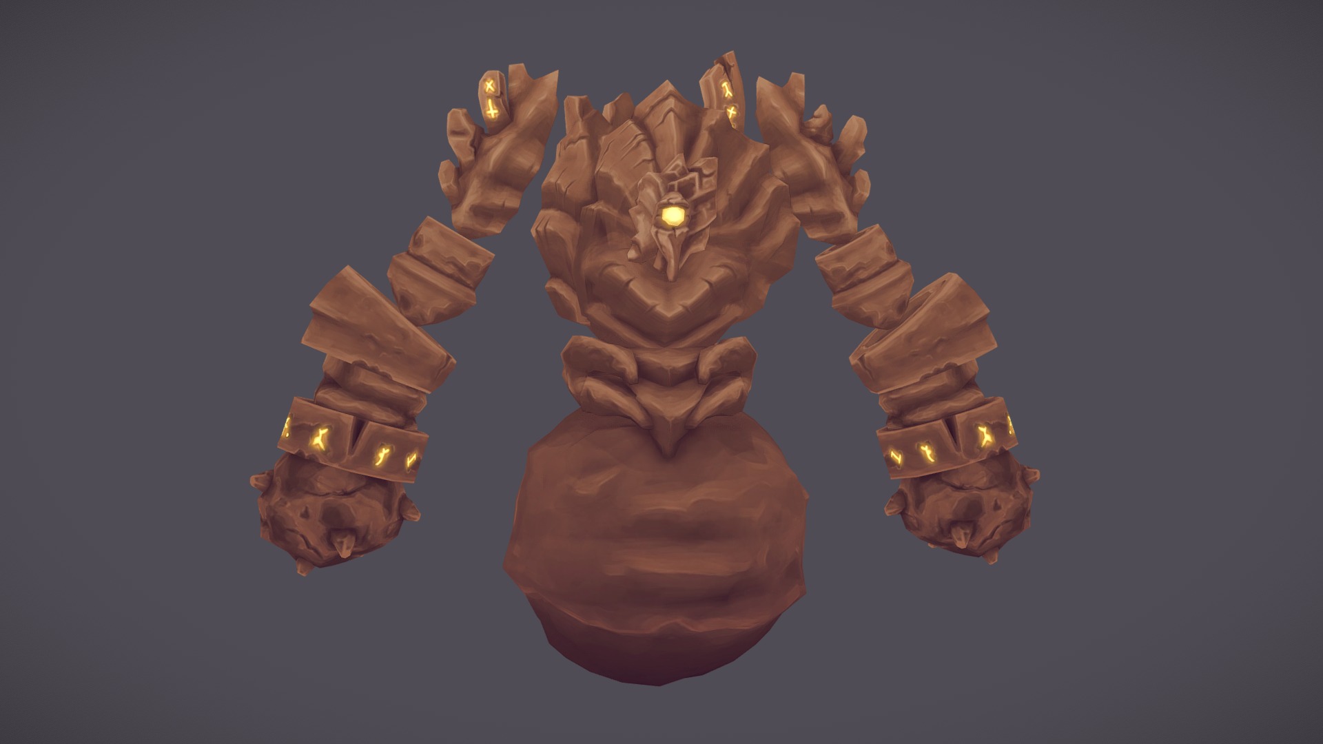 Golem | 3D Game Character - 3D model by Anders J. Overvad (@overvad ...