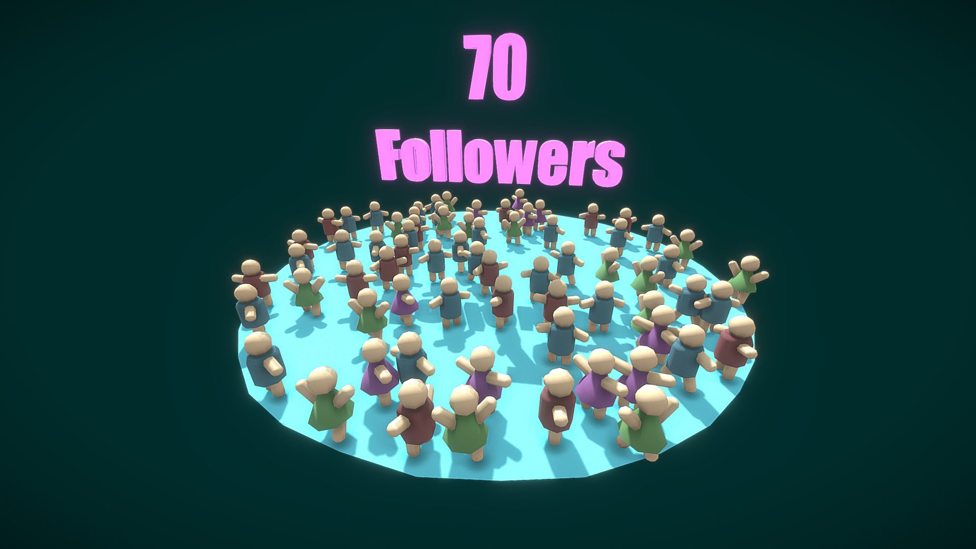 70 Followers - 3D model by Mathieu Godard (@Mathieu.Godard) [fd3ffb2 ...