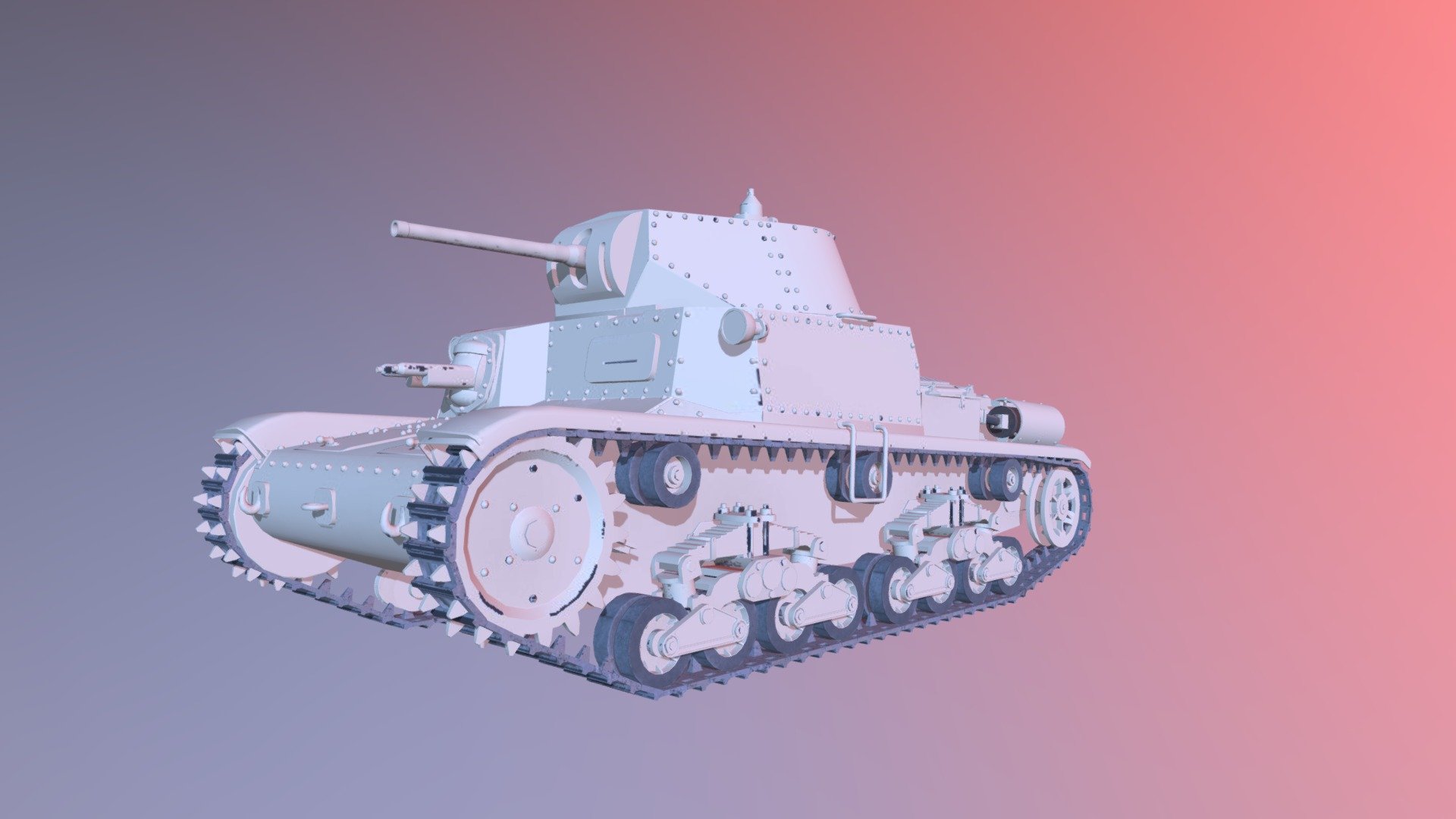 Italian M15/42 ww2 Tank - Download Free 3D model by jpo1703 [fd4196a ...