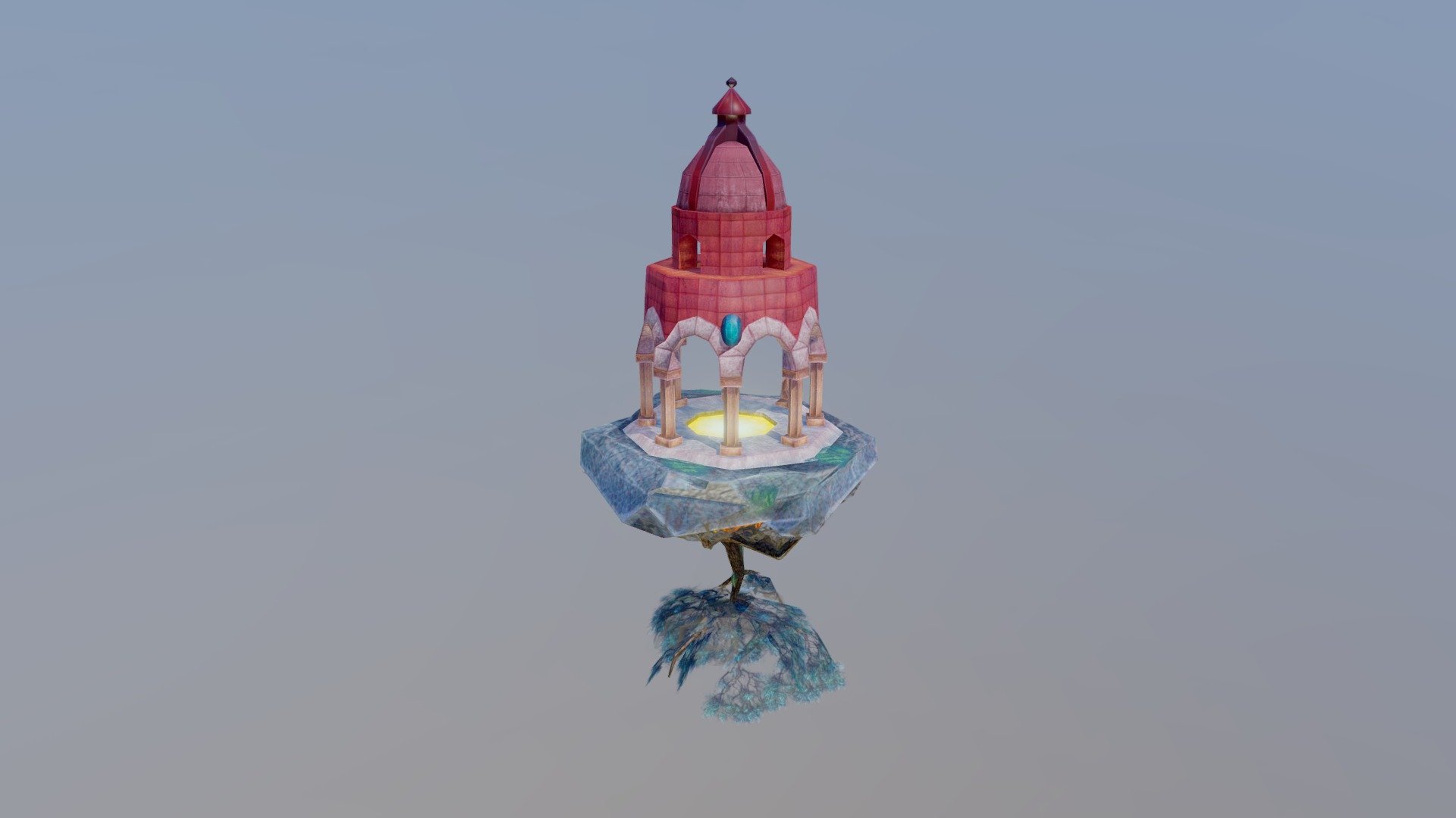 Diorama - Floating Temple - 3D model by lind113 [fd455b1] - Sketchfab