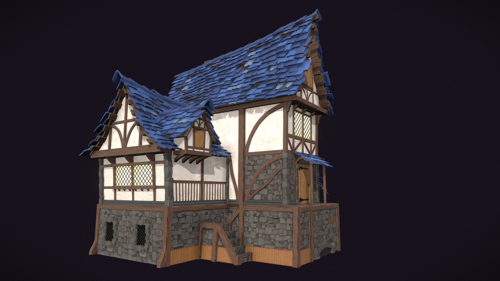 House_4 - 3D model by Ryangeun [fd45f96] - Sketchfab