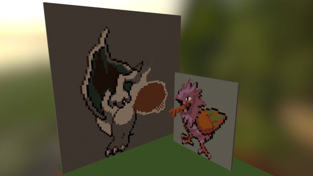 Pixel Pokemon - 3D model by CanAIE [fd492f5] - Sketchfab