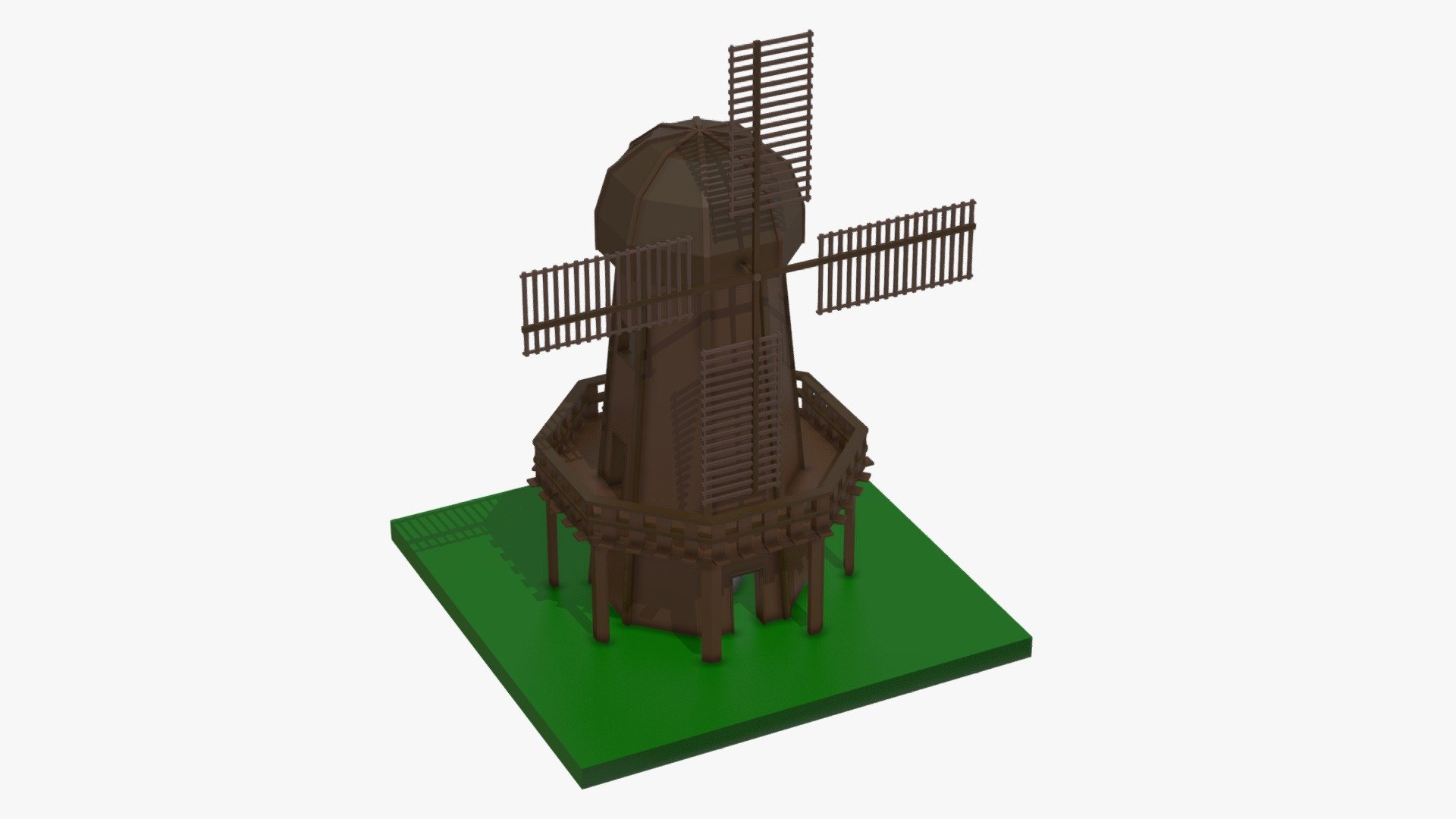 Lowpoly Medieval Windmill - 3D model by SamuelArnold [fd4a16c] - Sketchfab