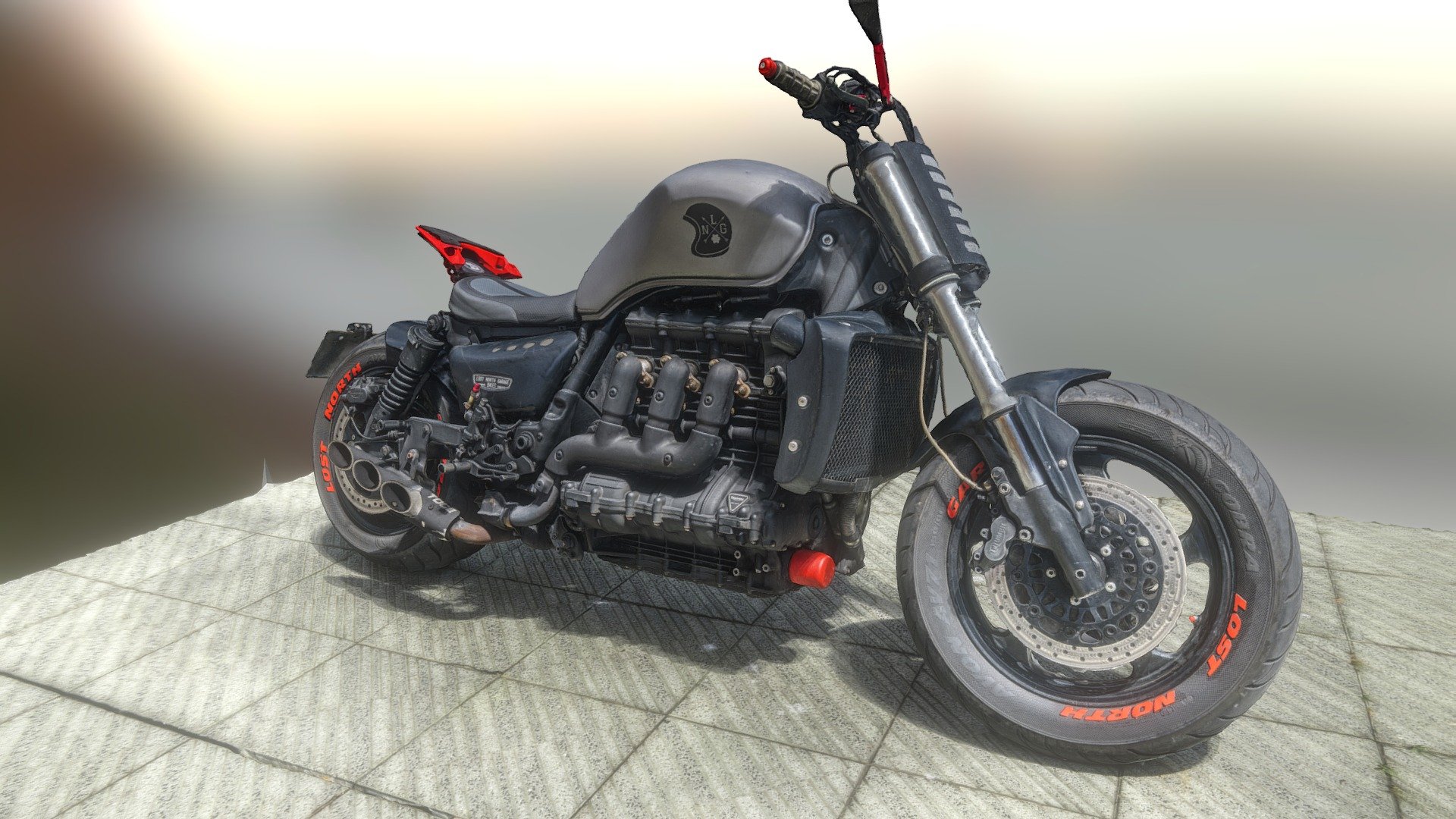 Custom motorbike raw photogrammetry scan - 3D model by Miguel Bandera ...