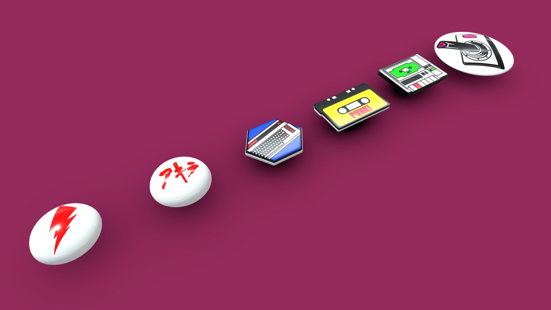 Pin Buttons - Buy Royalty Free 3D model by Eccemania [fd4f5b0 ...