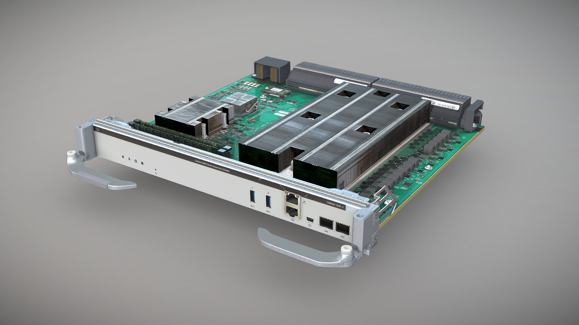 C9600X-SUP-2 - 3D model by Cisco IBNG media [fd50728] - Sketchfab