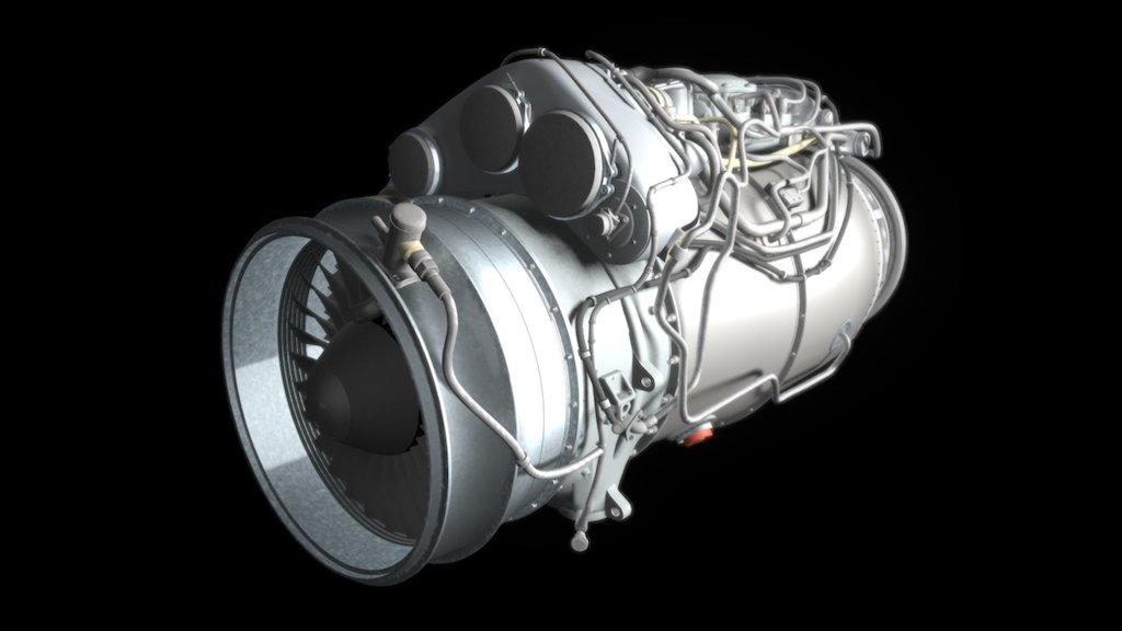 Jet engine - 3D model by Gaia Tech (@gaiatech) [fd53ca1] - Sketchfab