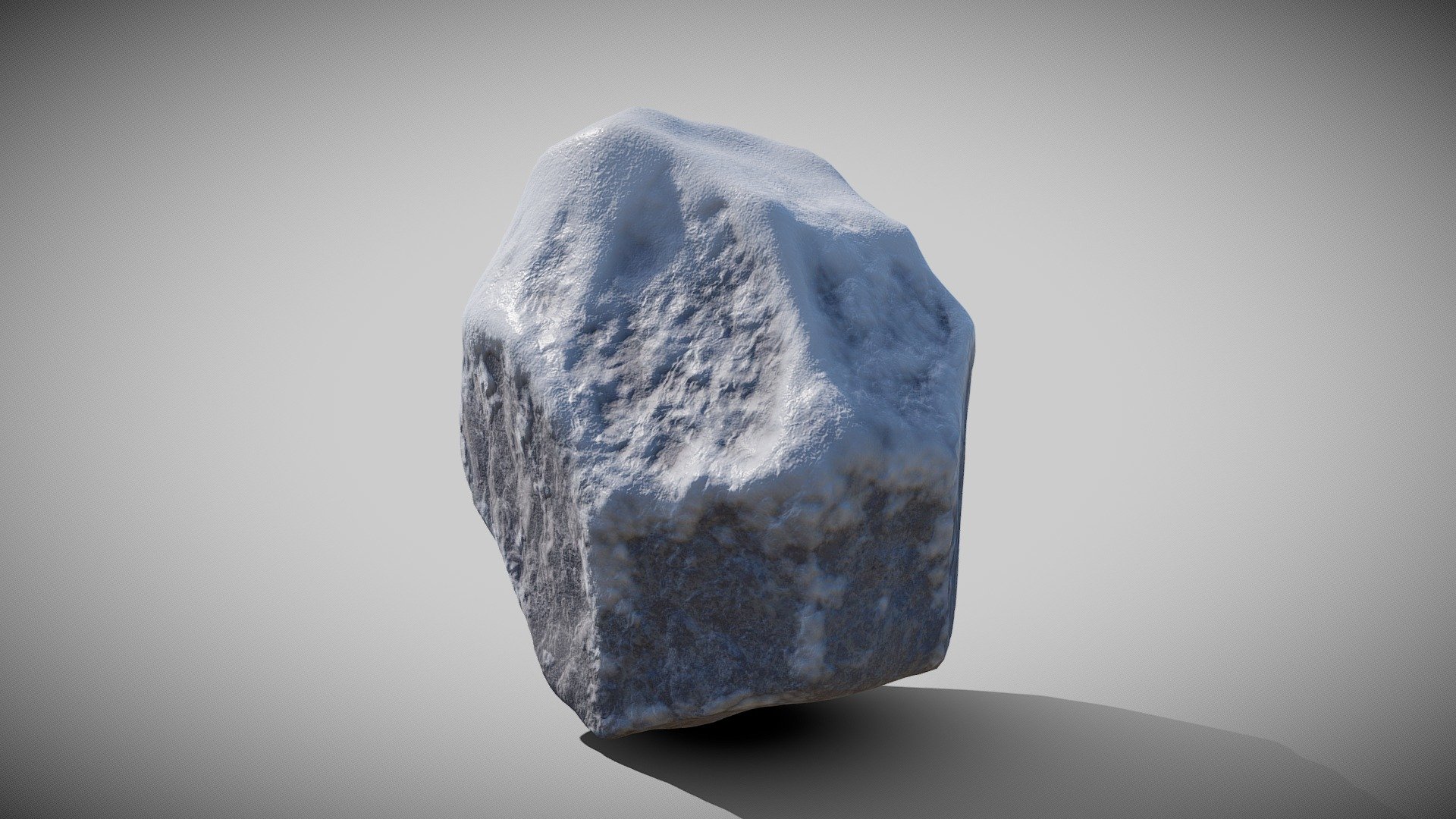 Snowy Rock #2 - 3D model by Brandon Baldwin (@Hepatitis_Bee) [fd547e2 ...