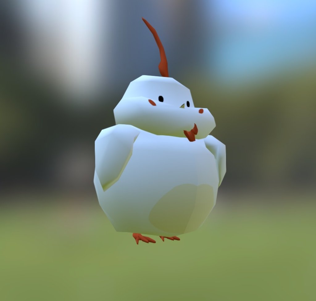Toon Chicken - 3D model by victorhaun [fd55f1f] - Sketchfab