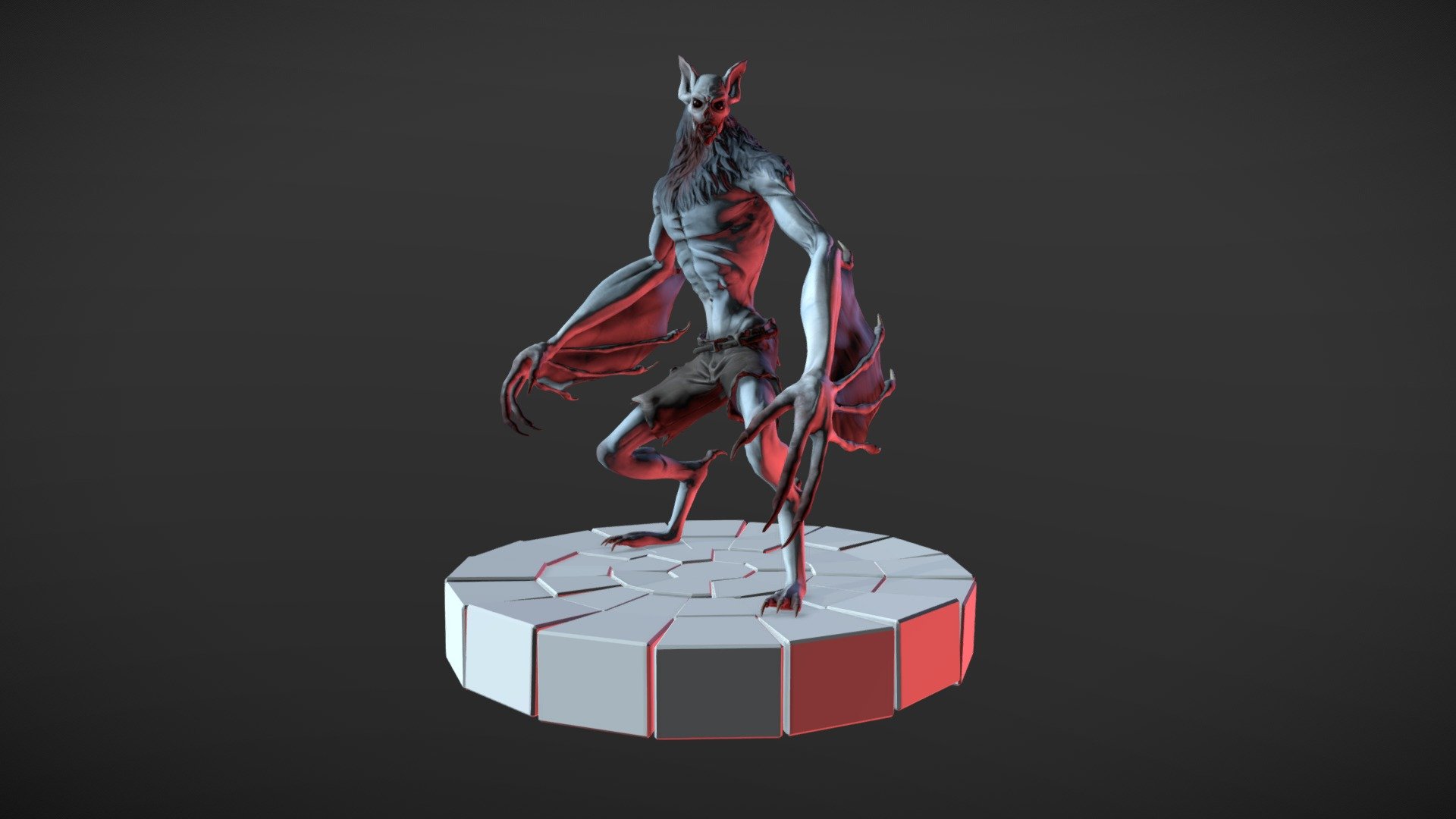 Mutant Bat / Chiropteran Monster - 3D model by dezziny (@dezziny.art ...