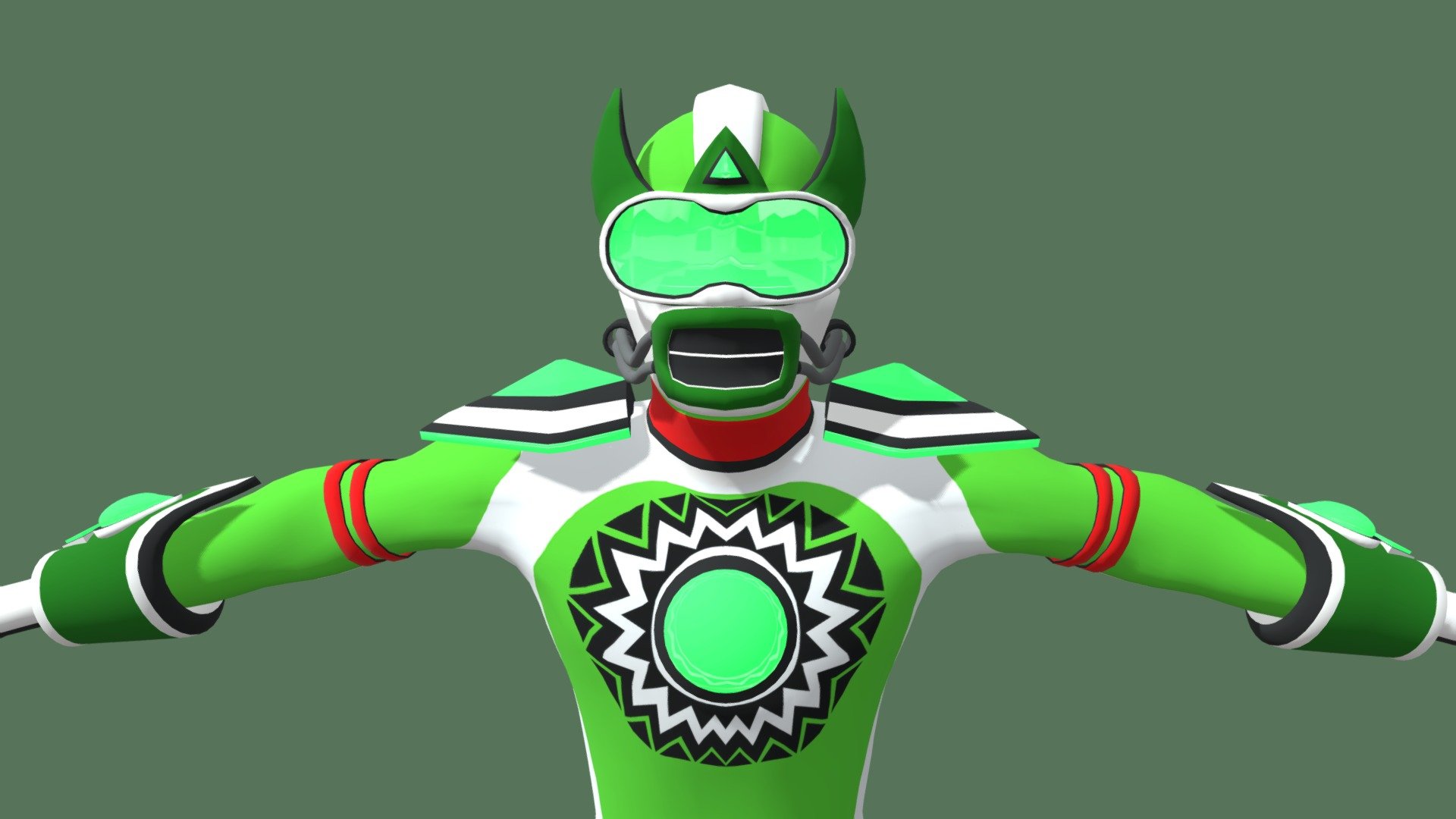 The Green Lancer - Download Free 3D model by Travp333 [fd5a361] - Sketchfab