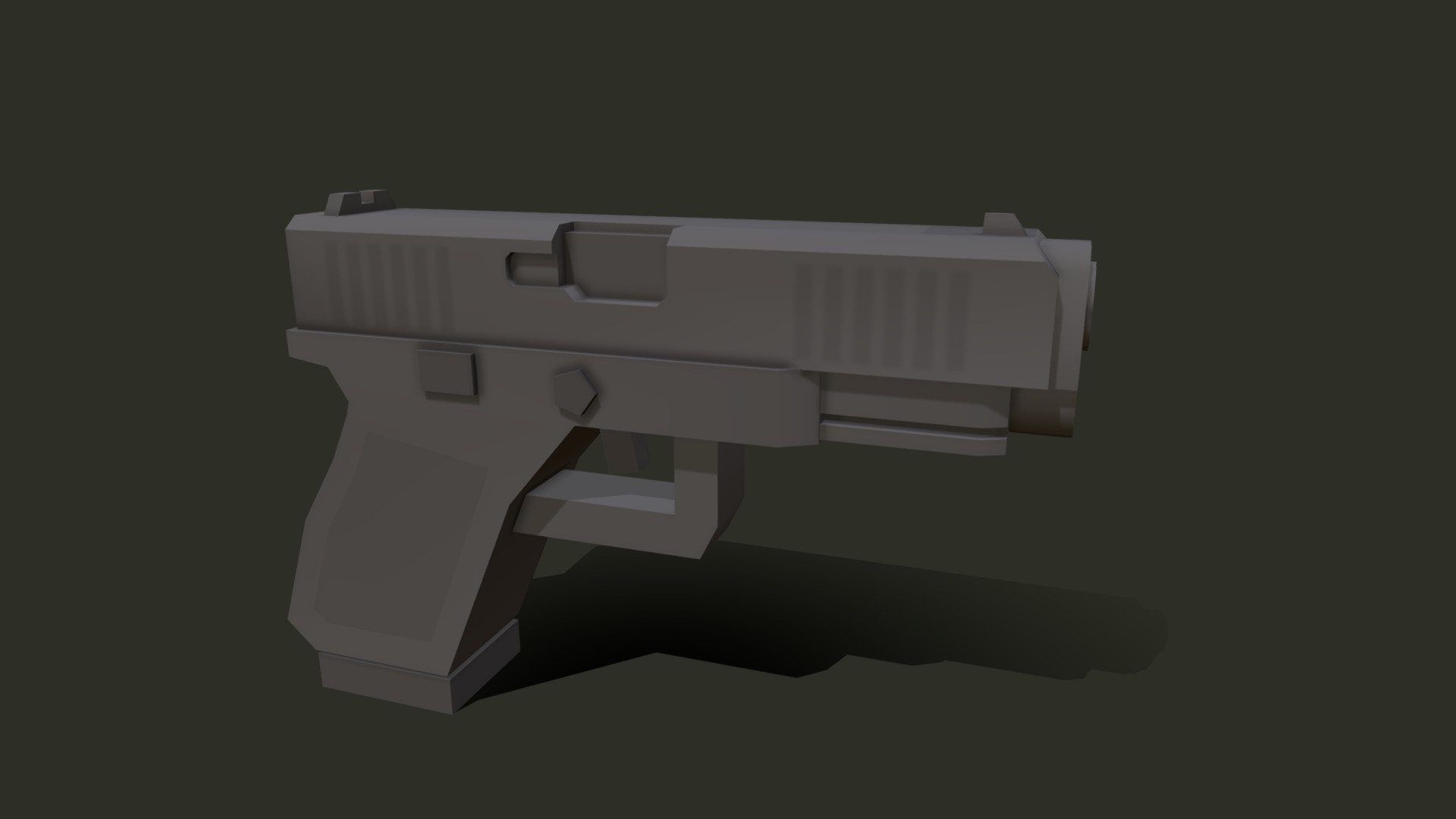 Glock-47 (low poly) - 3D model by Masturbek3830 [fd5d0ec] - Sketchfab