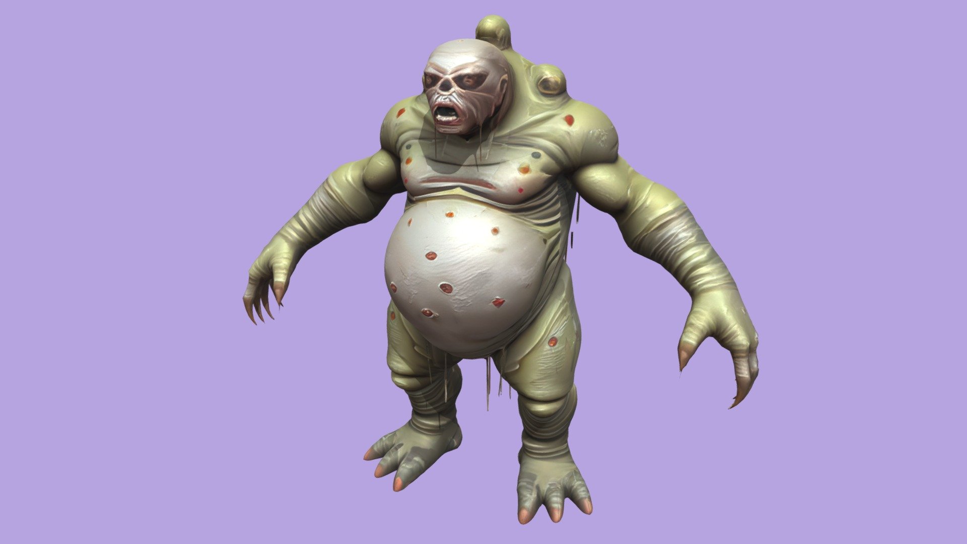 large multi-headed creature - Download Free 3D model by bit.chan ...