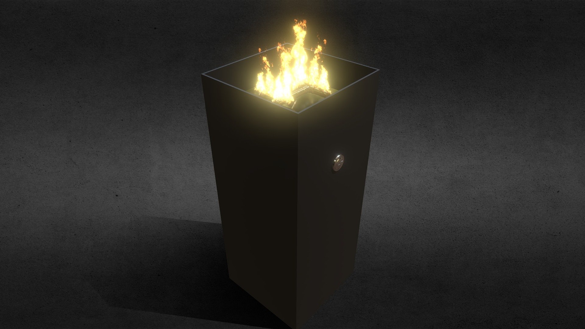 14 x14 x 34 Column Fire Accent MONTNA FIRE PITS - 3D model by Montana ...