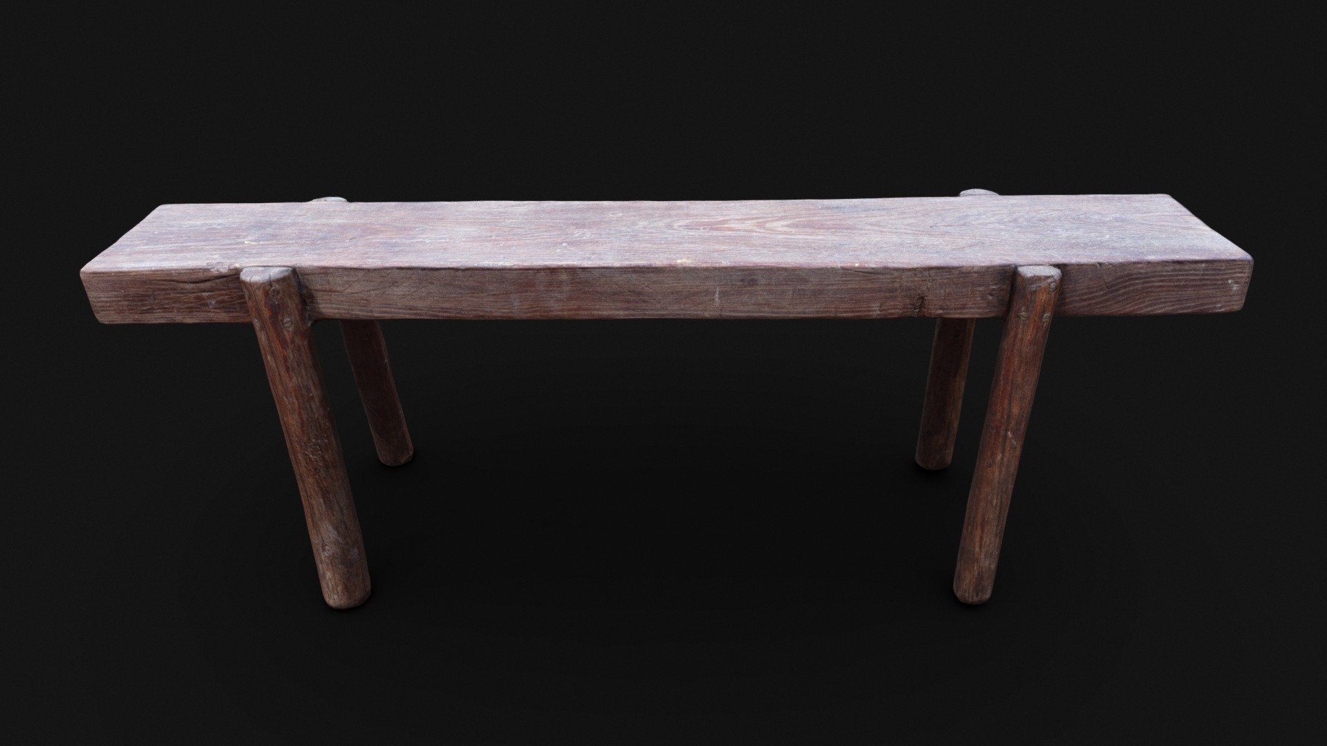 Old traditional wooden bench - Scan - Buy Royalty Free 3D model by ...