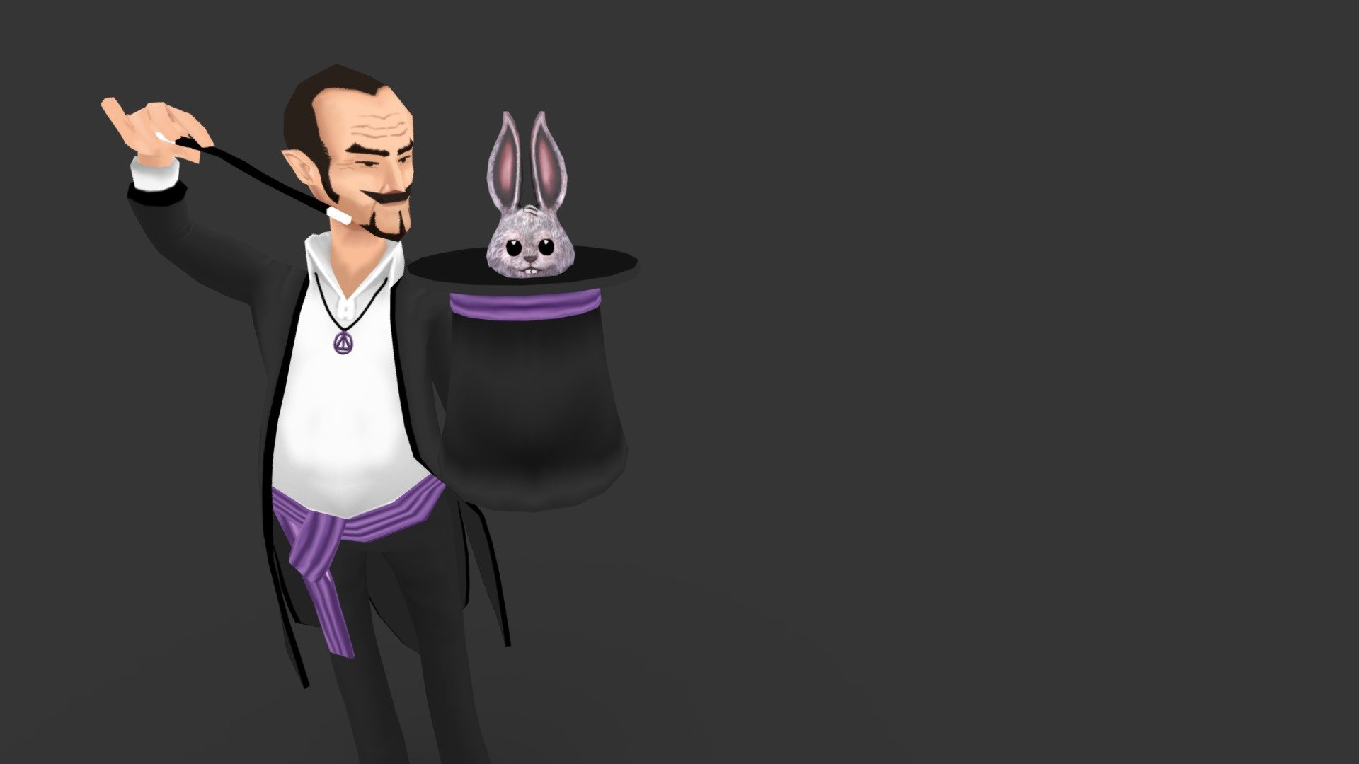 Magician character lowpoly - Buy Royalty Free 3D model by mahrcheen ...