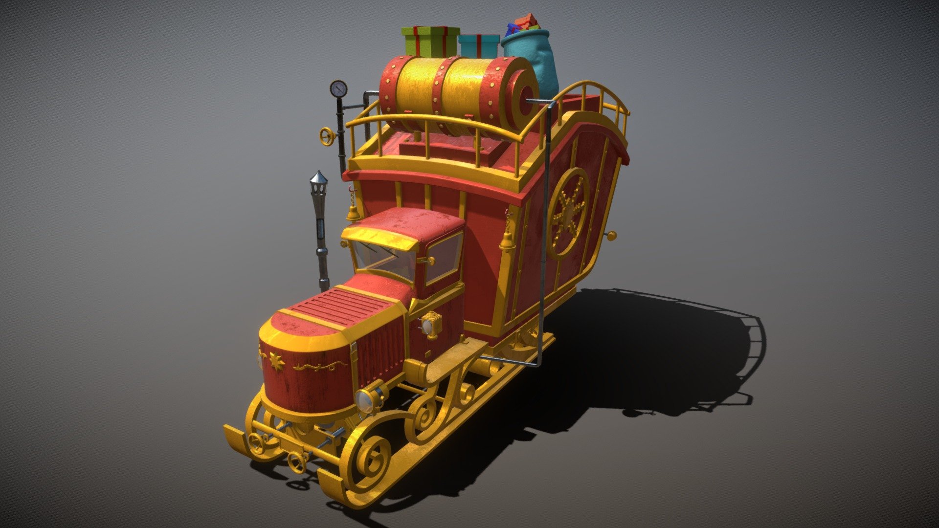 Santa Vehicle 3D Model - 3D model by Rahul Saini (@rahulsaini ...