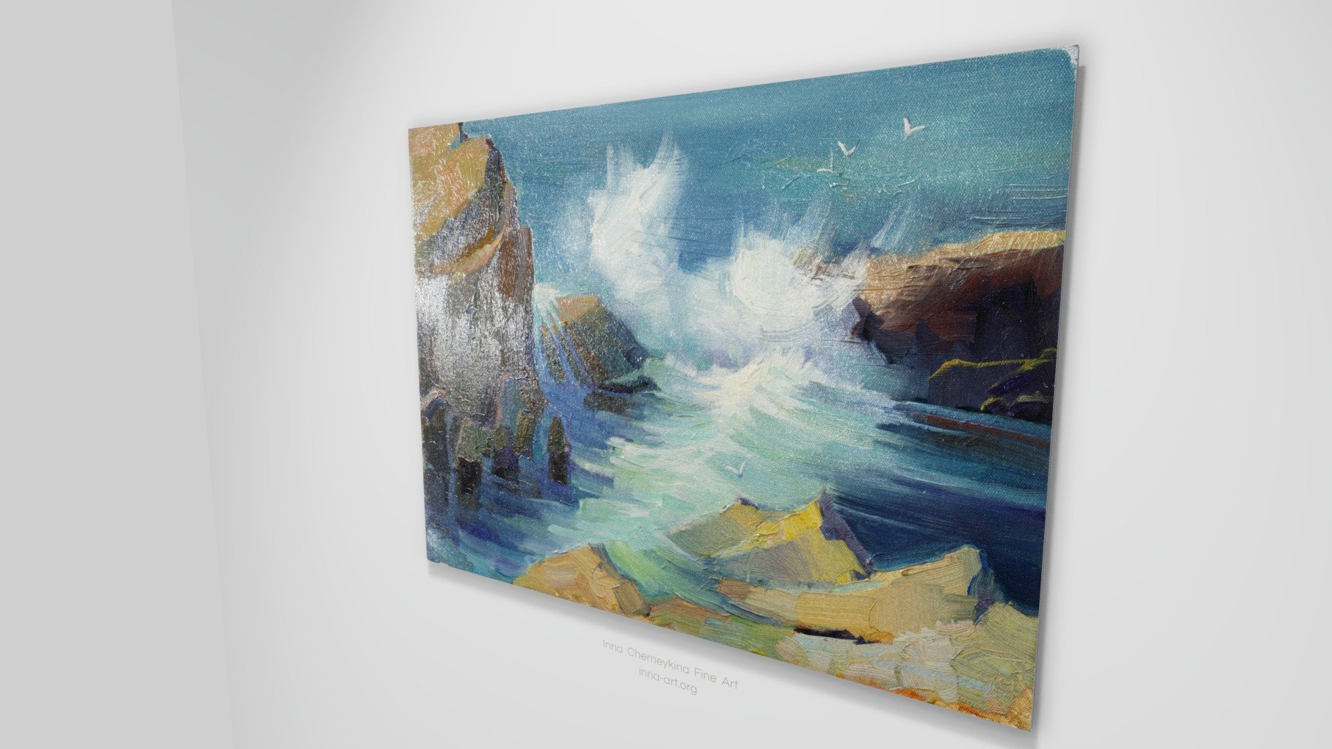 Fine Art Ocean Cliff - 3D model by inciprocal (@inciprocal.com ...