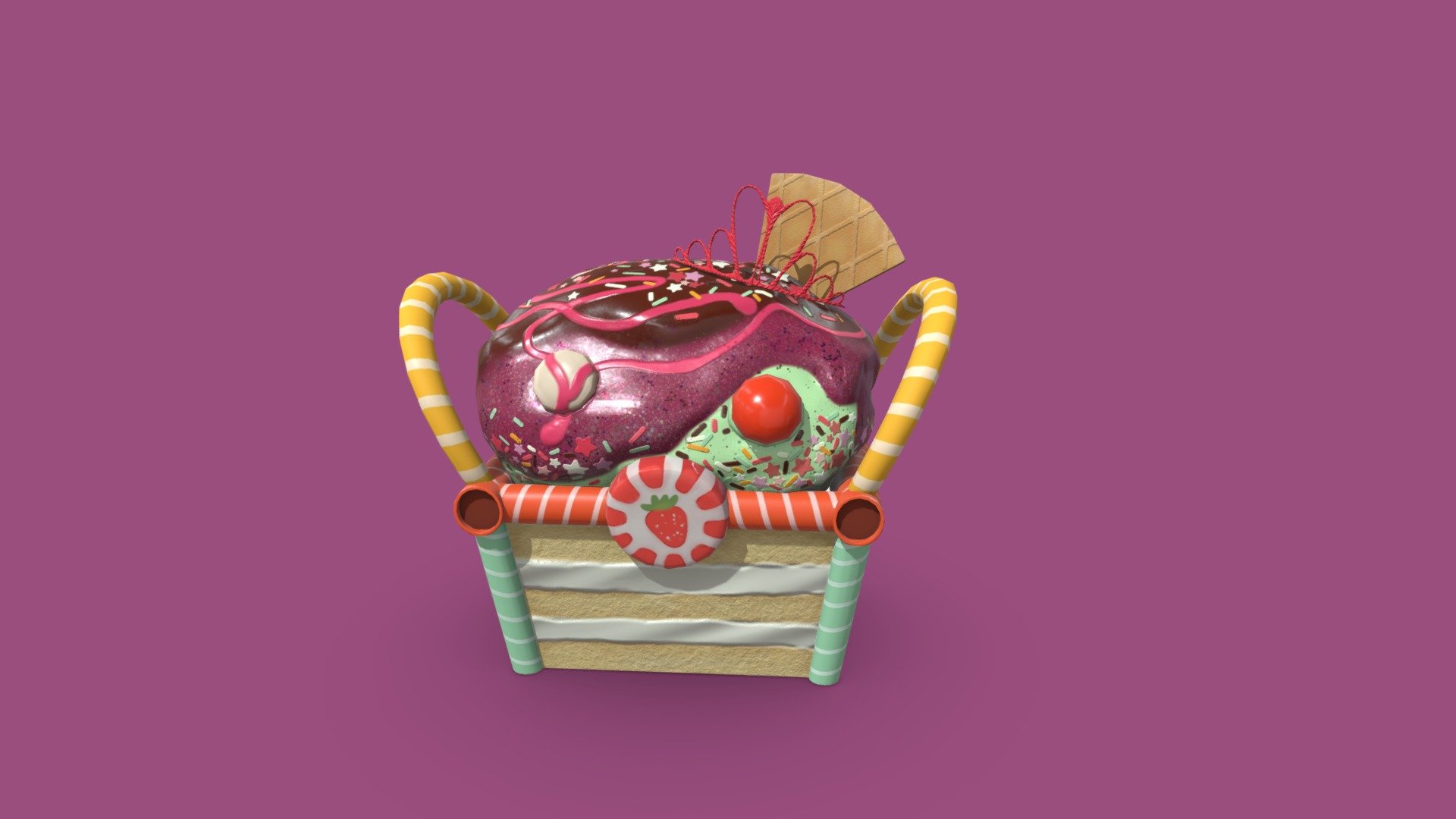Wreck It Ralph inspired lootbox - 3D model by mastajojo [fd6dc39 ...
