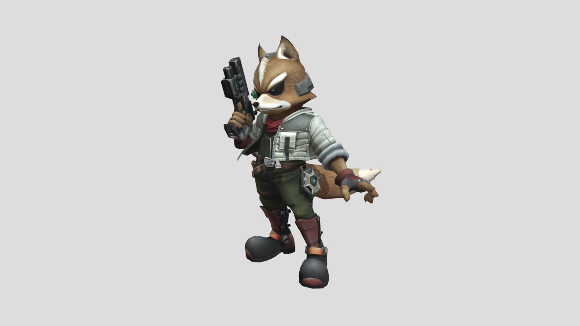 Wii - Super Smash Bros Brawl - Fox Trophy - Download Free 3D model by ...
