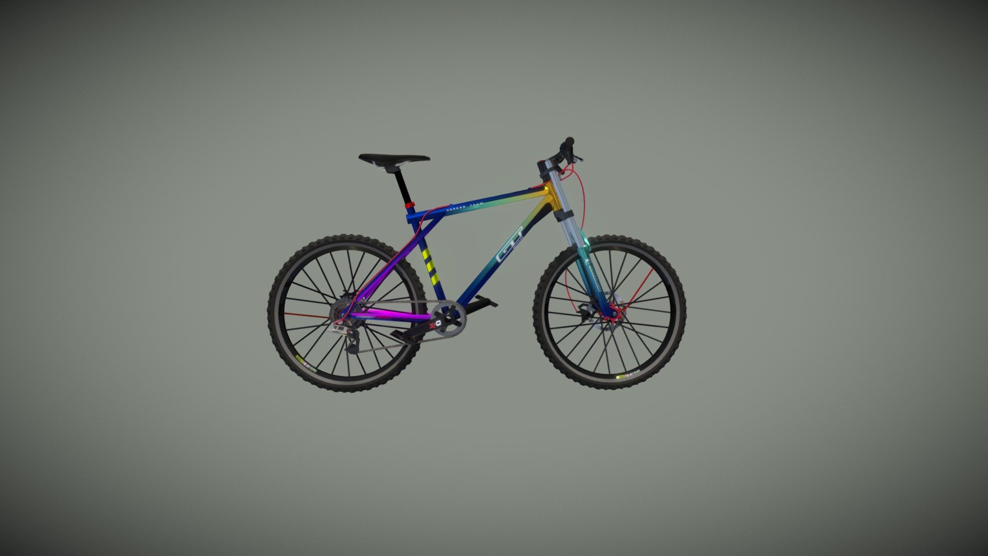 Lowpoly MTB - 3D model by hnzx (@hans.deley) [fd75342] - Sketchfab