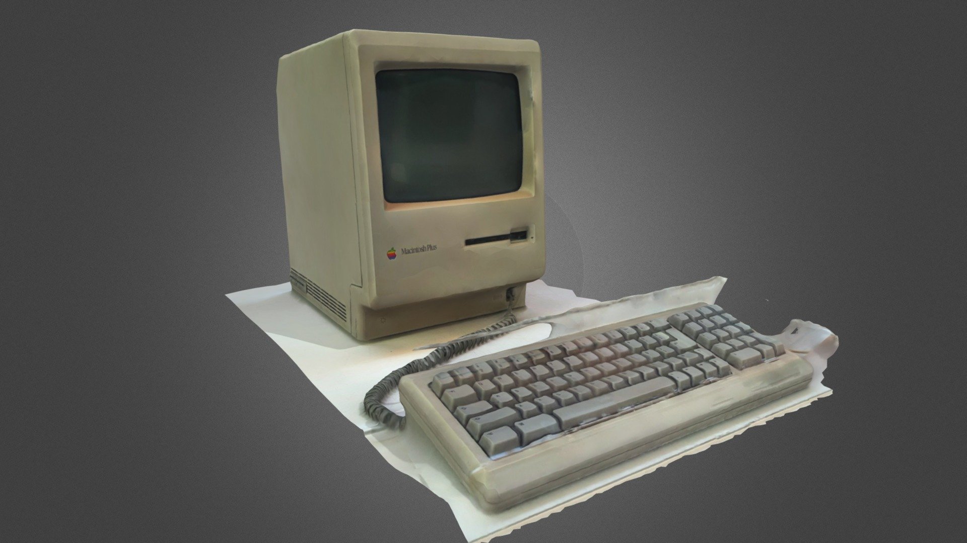 Macintosh Plus 1986 - 3D model by the dragon 3d (@thedragon3d) [fd7828b] - Sketchfab
