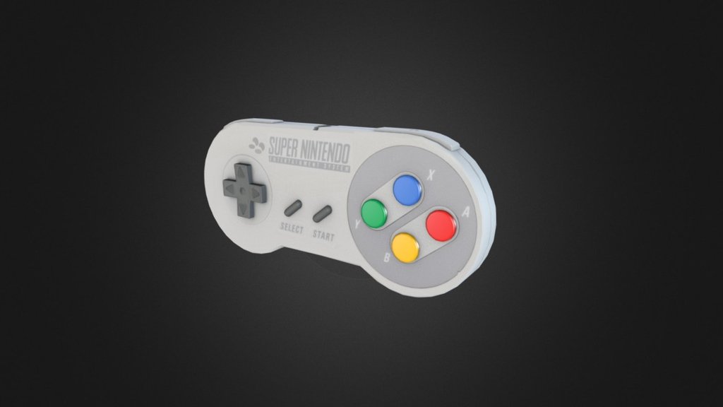 SNES Controller - 3D model by Lesen (@lesen7) [fd792f7] - Sketchfab