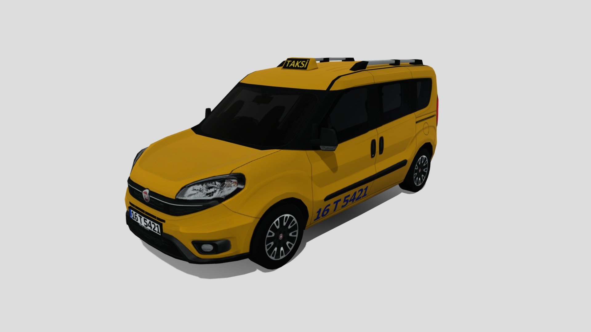 2018 Fiat Doblo Taxi (Turkey/ Türkiye Taksi) - 3D model by VeesGuy ...