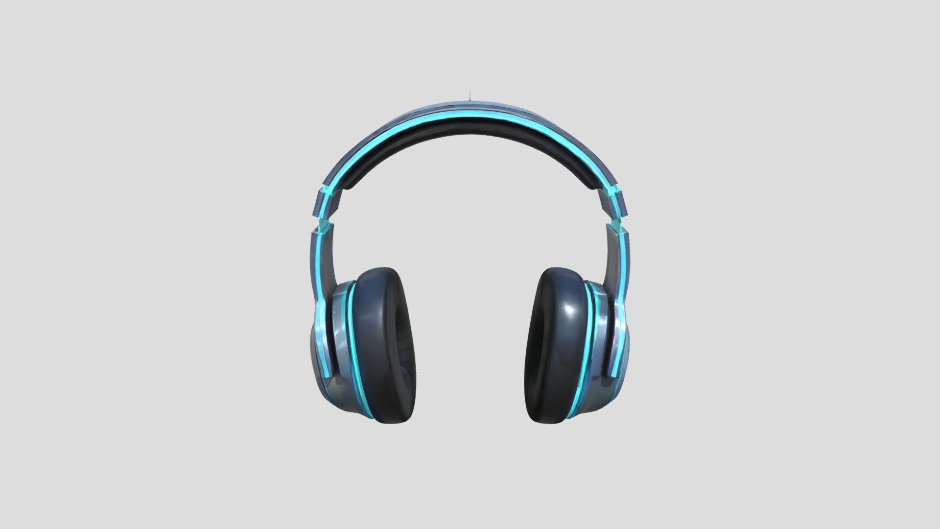 Roblox-themed headphones floating in digital la - 3D model by ...