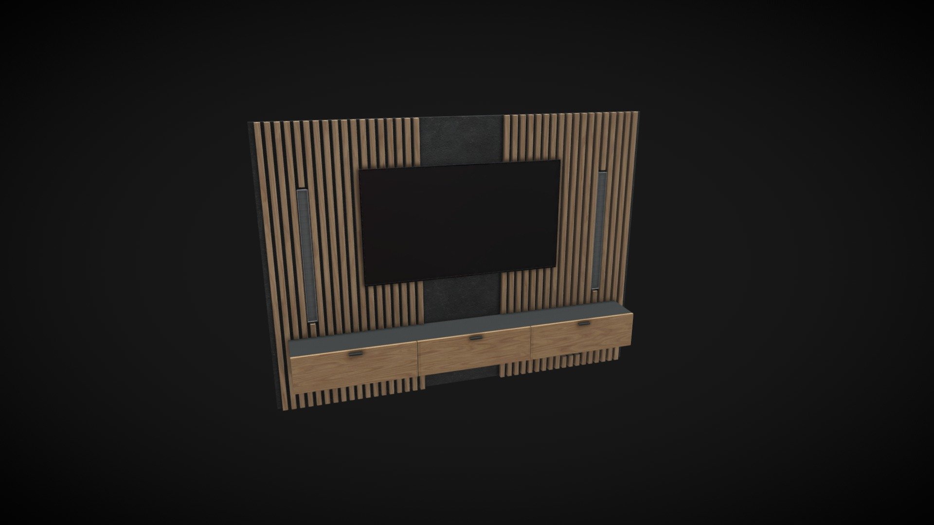 Design TV stand - 3D model by Qantzz [fd7d358] - Sketchfab