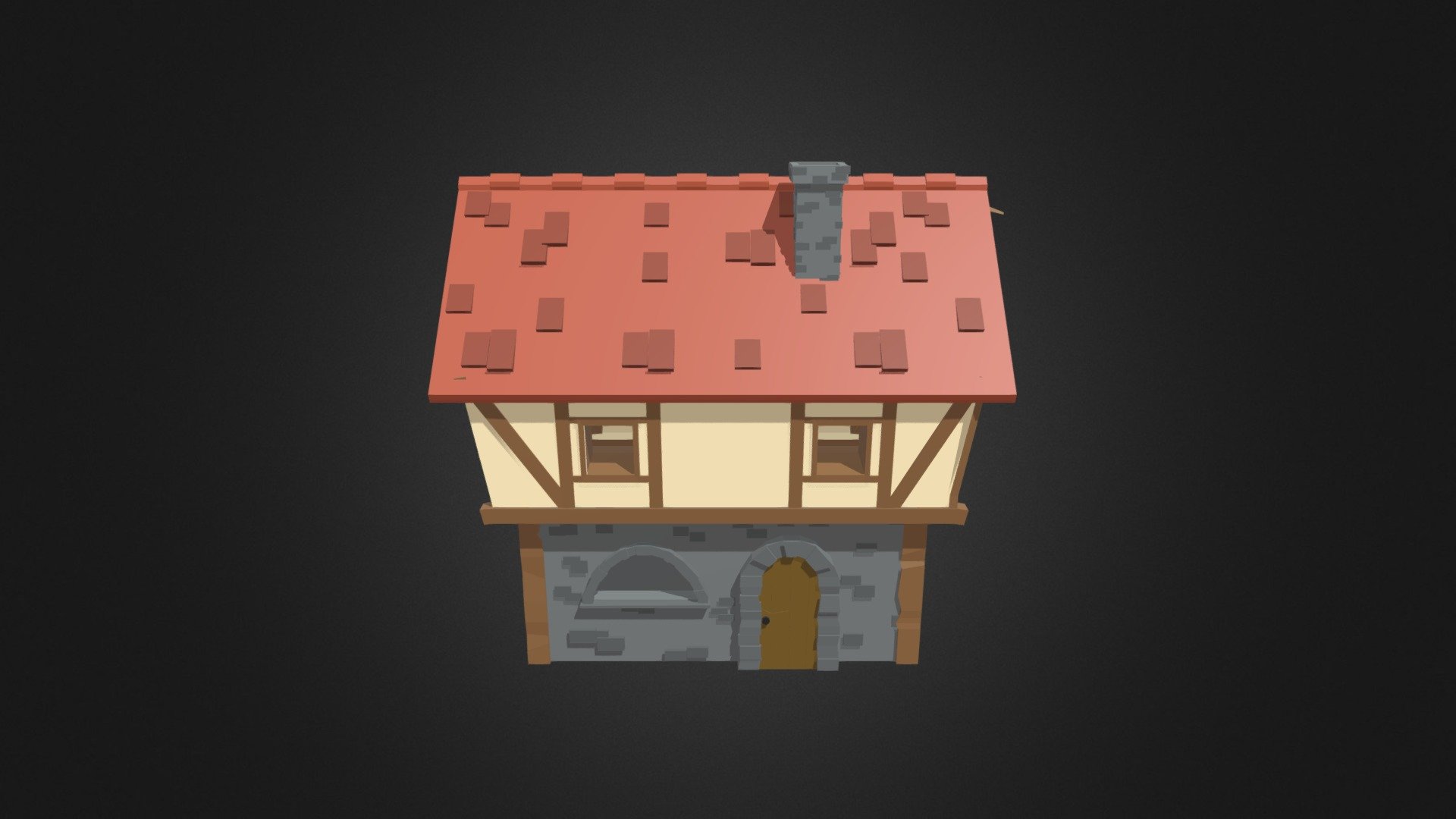 Low Poly House 3D MODEL - Download Free 3D model by keshavV20 [fd800aa ...