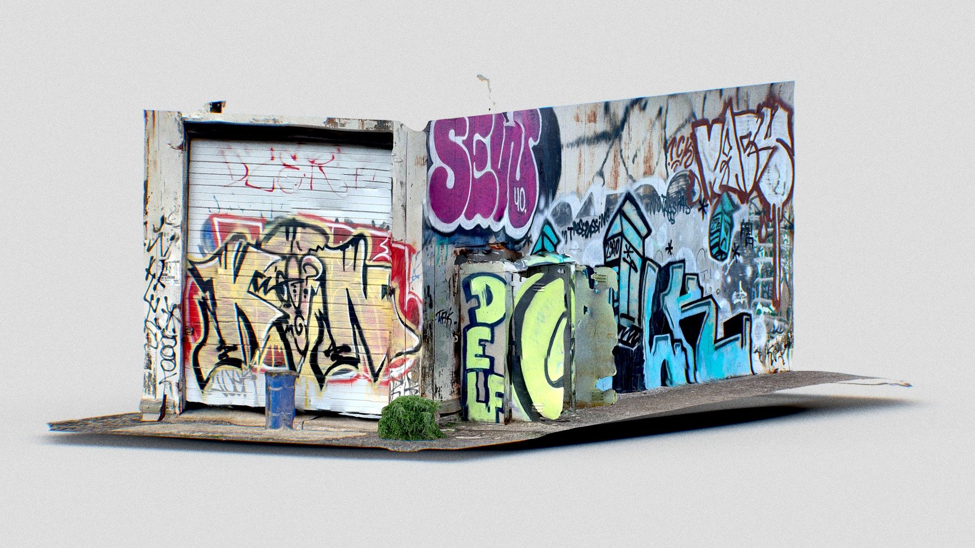 315: Graffiti Garage - Download Free 3D model by alexdelker [fd805cb ...