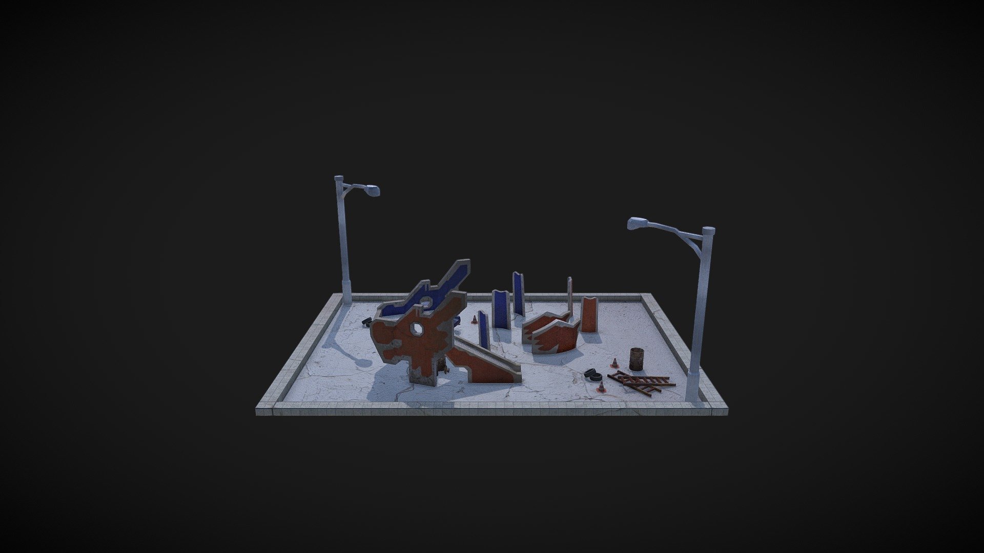 Abandoned Playground - 3D model by De_scrypt [fd81e25] - Sketchfab