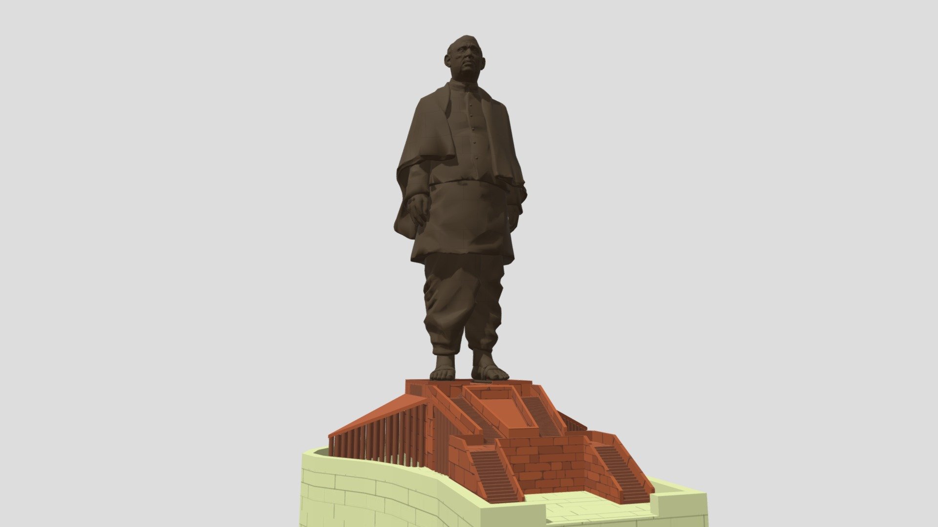STATUE OF UNITY (1) - 3D model by metaloka122 [fd844ea] - Sketchfab