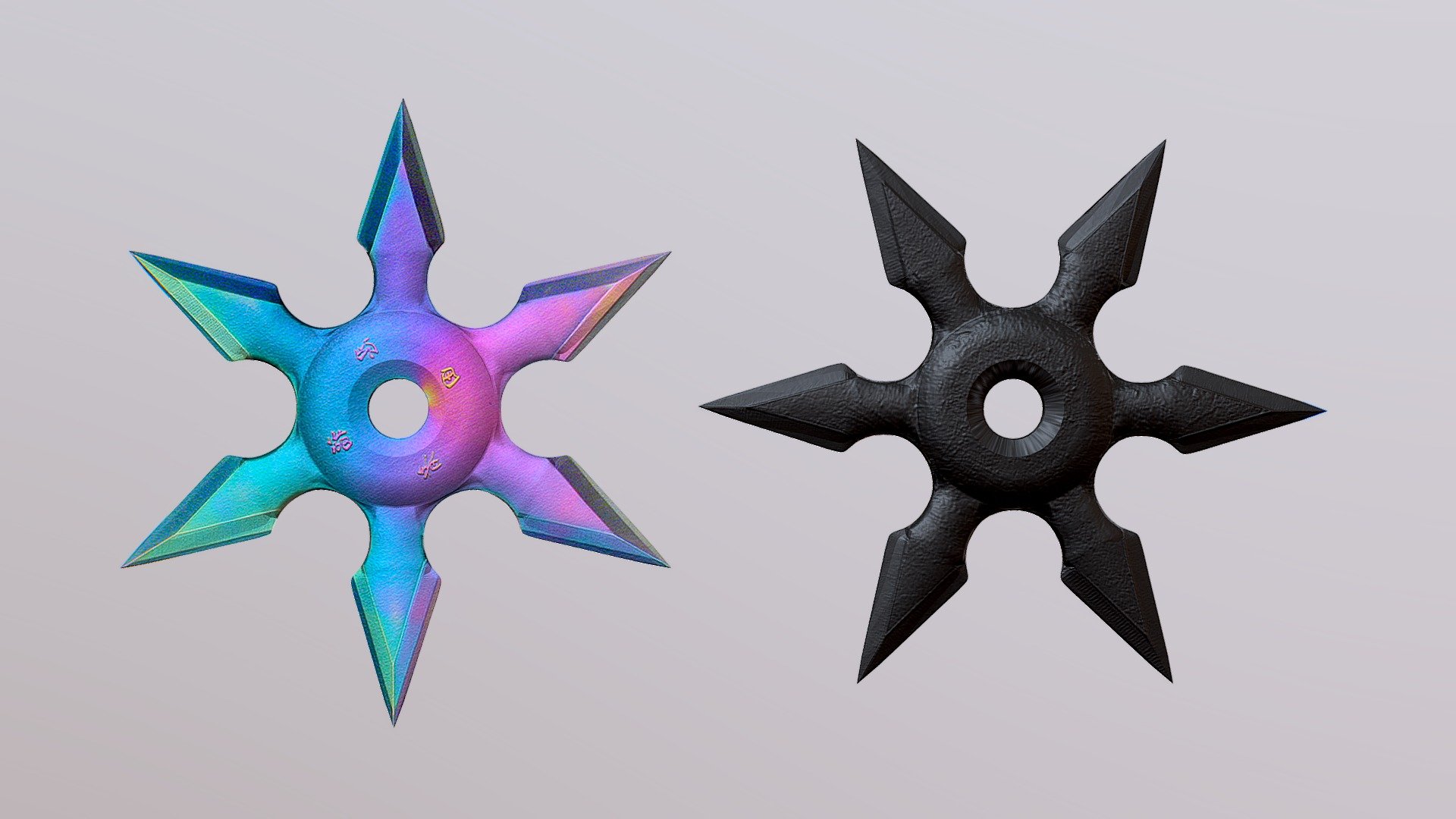 Ninja Stars - Buy Royalty Free 3D model by 3Dee (@mellydeeis) [fd8538c ...