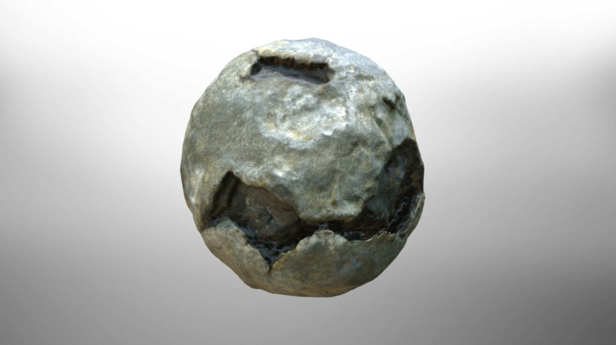 Lead/Iron Composite Cannon Shot BAH1997-2464 - 3D model by The Mel ...