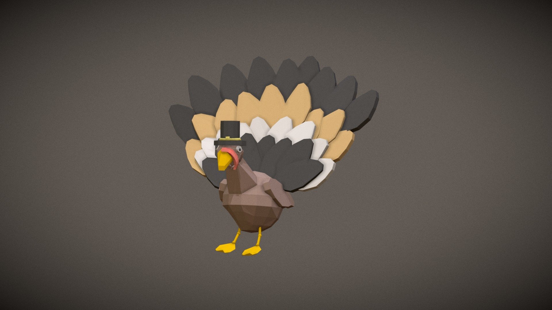 Happy Turkey Day! - 3D model by zannnnn [fd88231] - Sketchfab