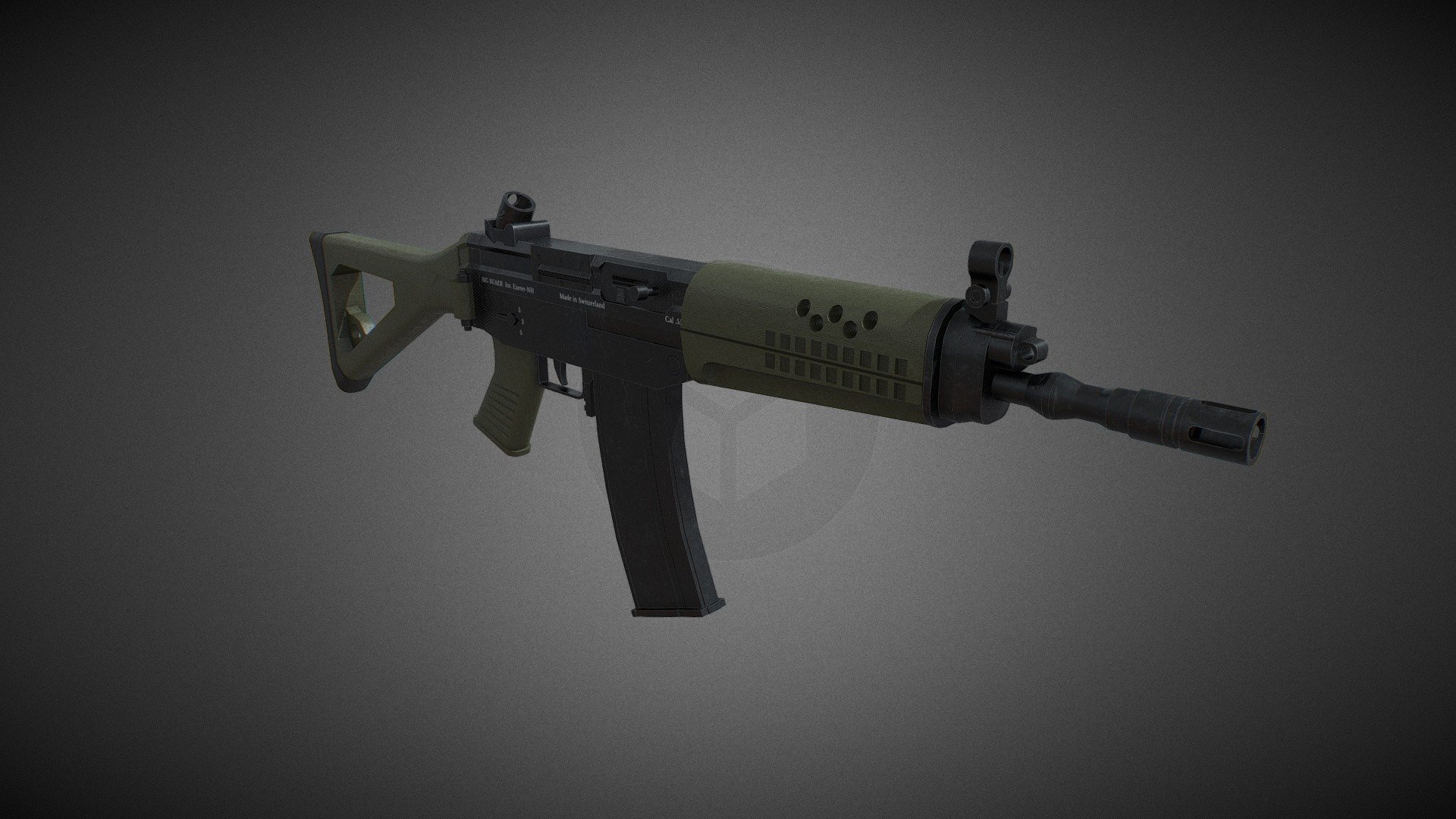 SG553 rifle - 3D model by zombitt [fd8856d] - Sketchfab