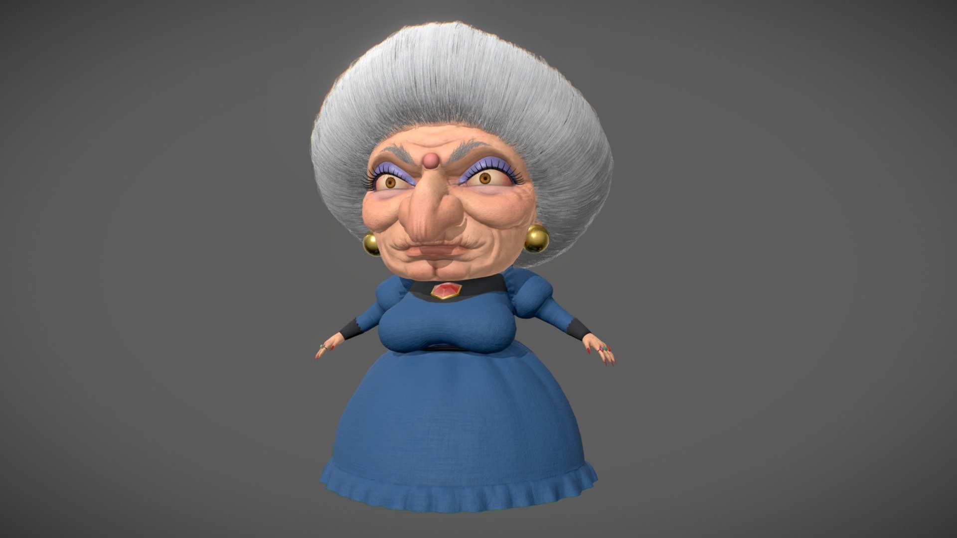 Yubaba - Download Free 3D model by Xan (@xancalavera) [fd8a0b1] - Sketchfab