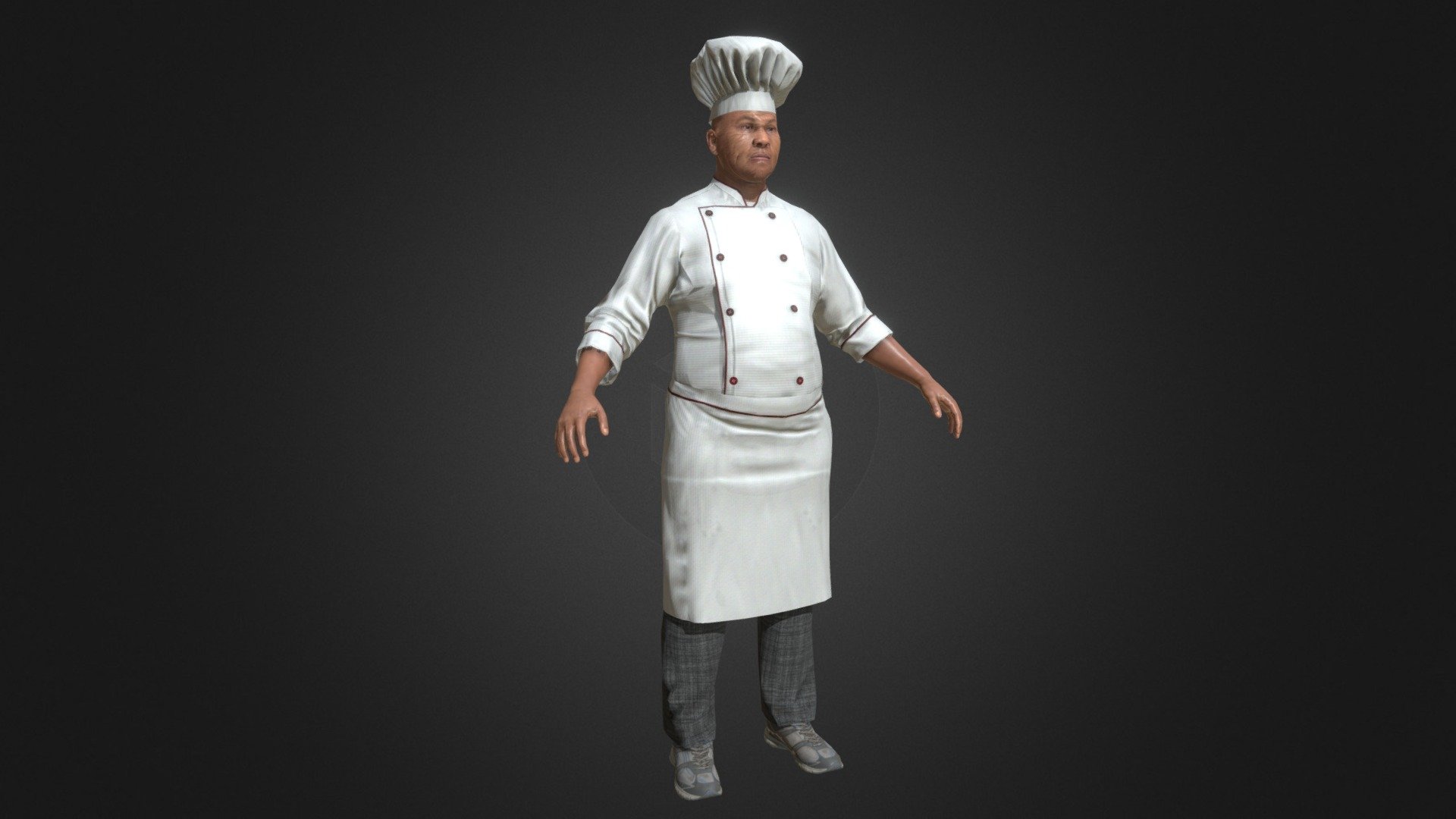 Chef - 3D model by qad190601 [fd8bda3] - Sketchfab