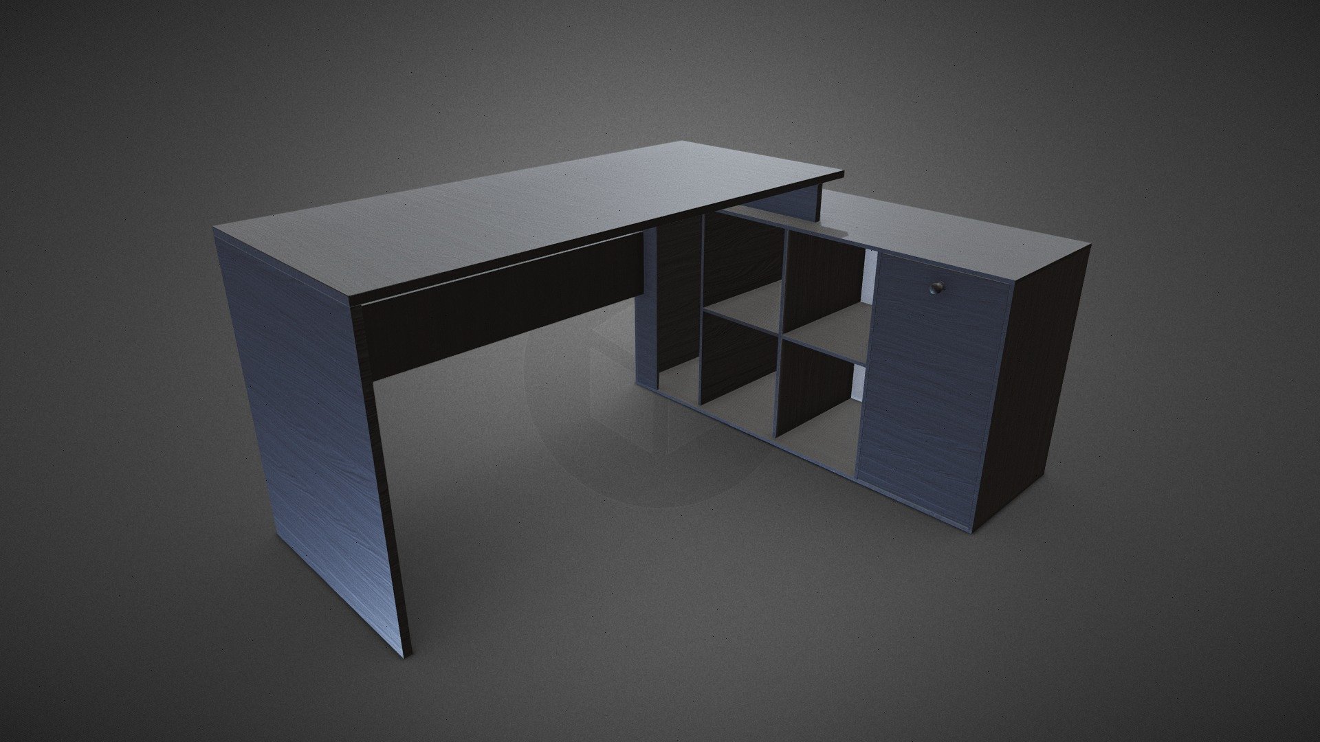 FREE 3D MODEL - Realistic Boss Desk - 3D model by Daniel Quaresma ...