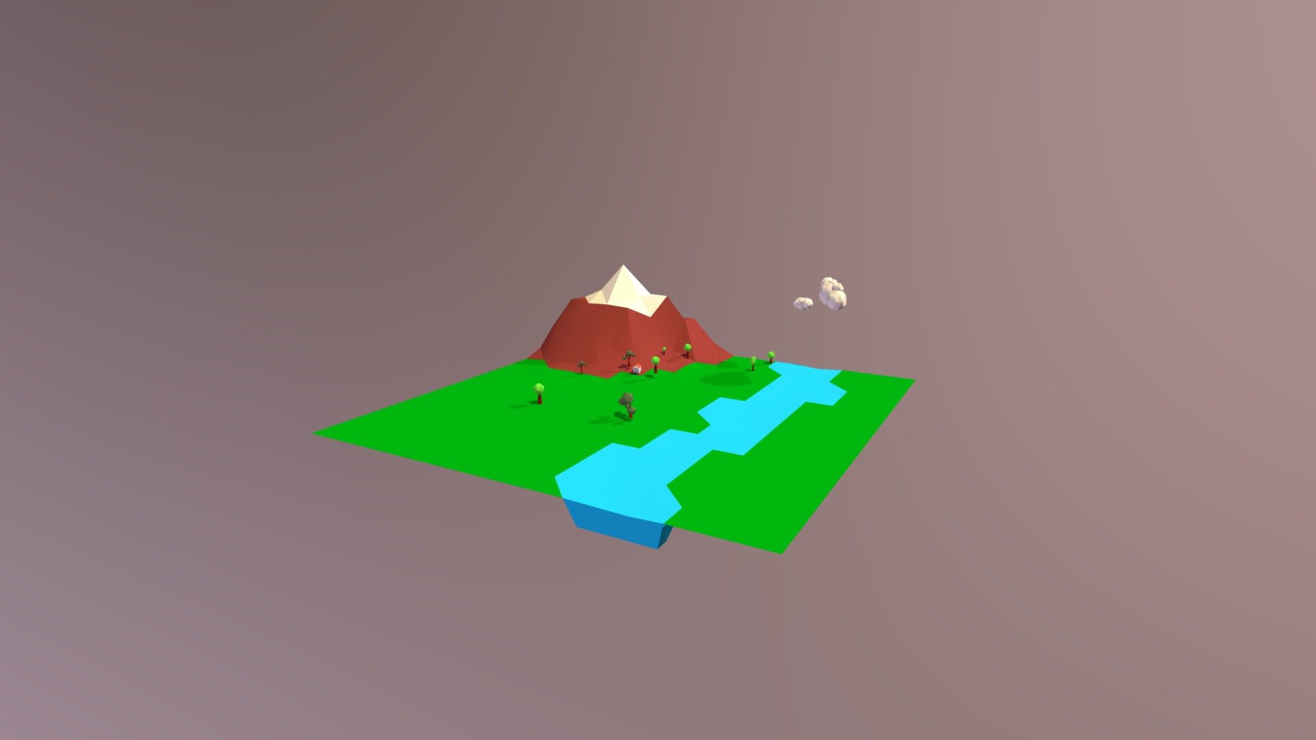 Low poly landscape - Download Free 3D model by Sheila (@sfrancl ...