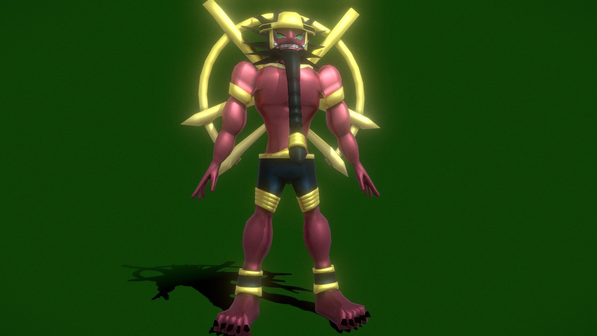 Fire King Avatar Barong (Yugioh) - Buy Royalty Free 3D model by Yanez ...