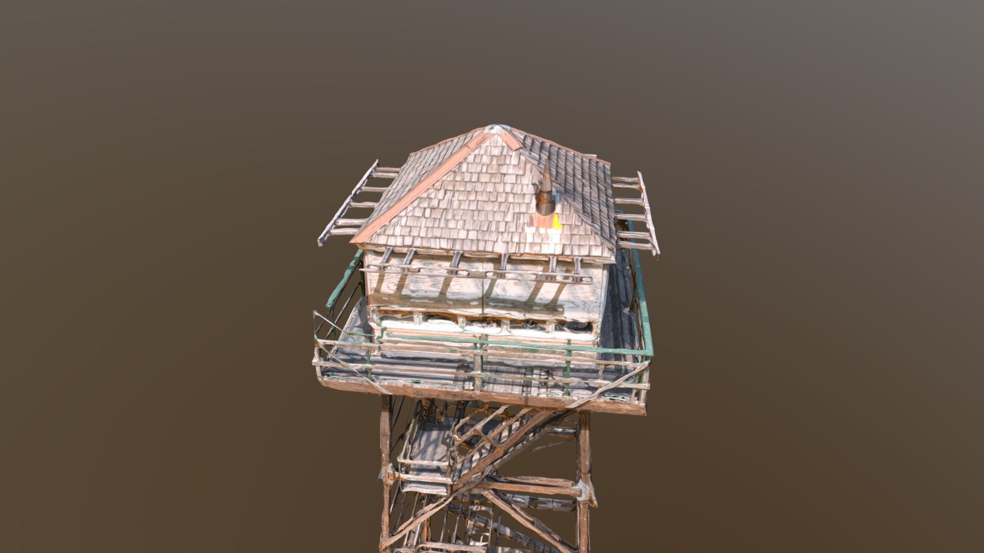 Rawscan - Horse Butte Fire Tower Lookout - 3D model by roberterdt ...