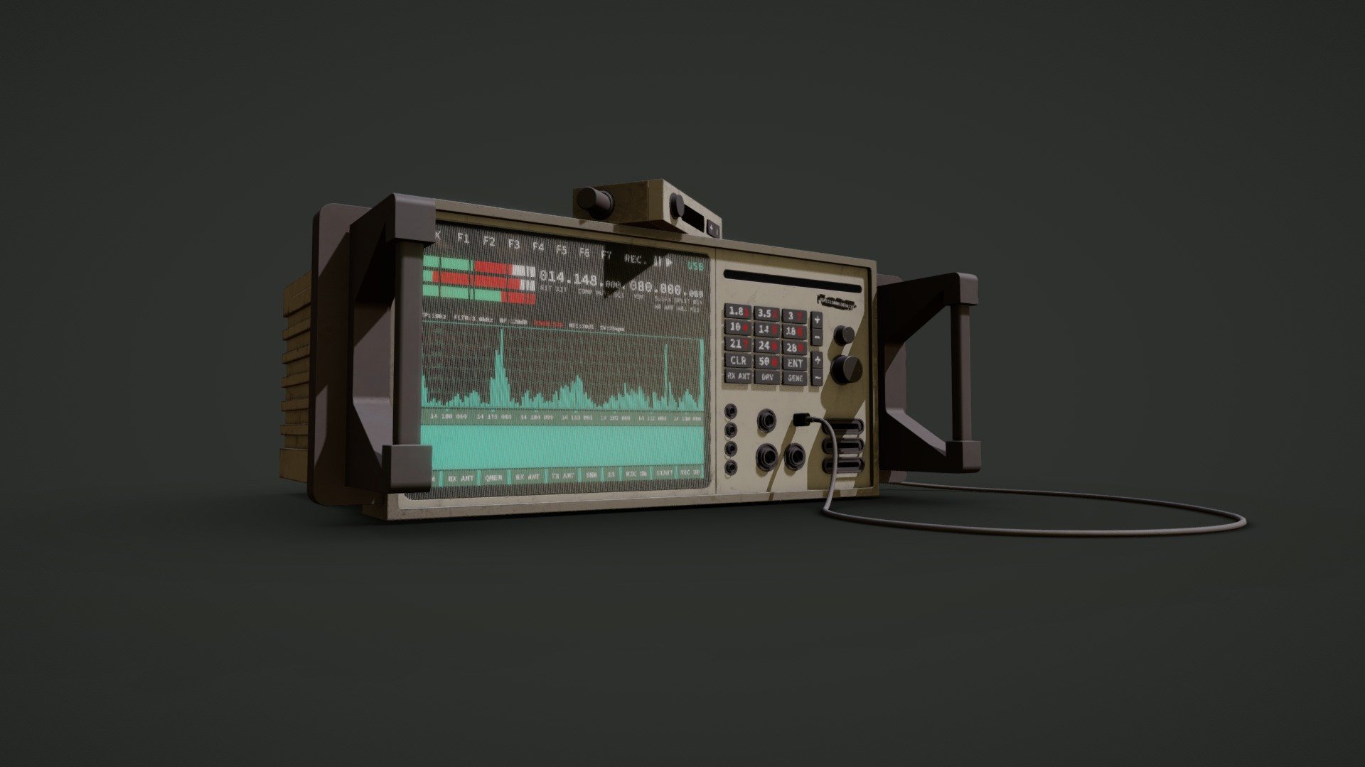 Sci-fi Military radio - 3D model by Vincent van Waard (@VincentvanWaard ...