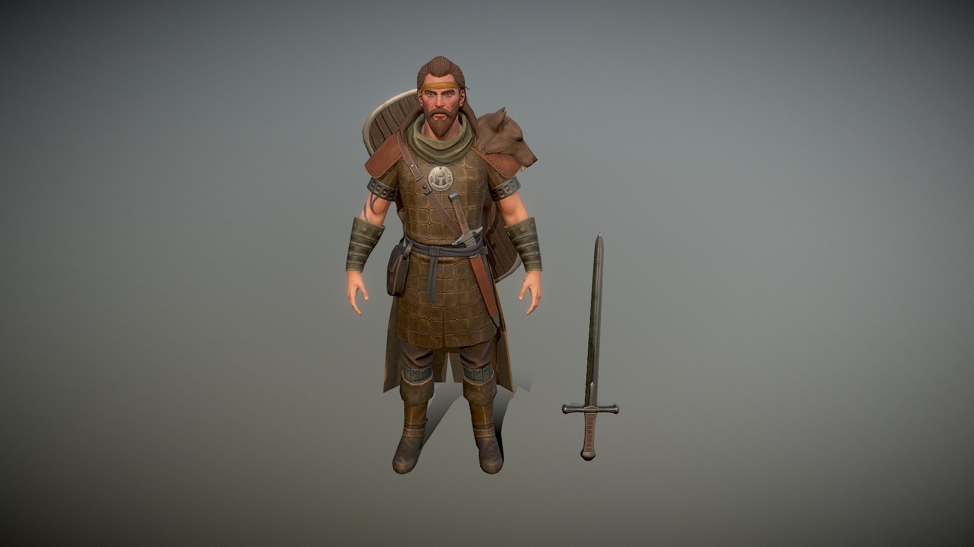 Barbarian - 3D model by Vilor_Stepanov [fd92ff1] - Sketchfab